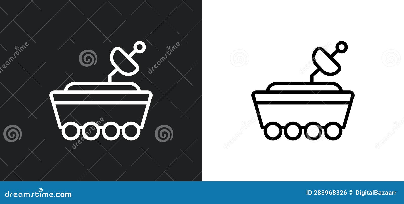 Moonwalker Vector Icon In 6 Different Modern Styles. Black, Two Colored ...