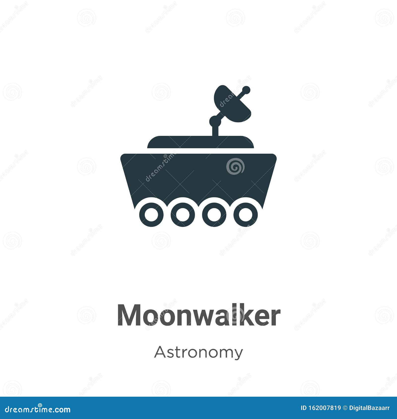 Moonwalker Vector Icon on White Background. Flat Vector Moonwalker Icon ...