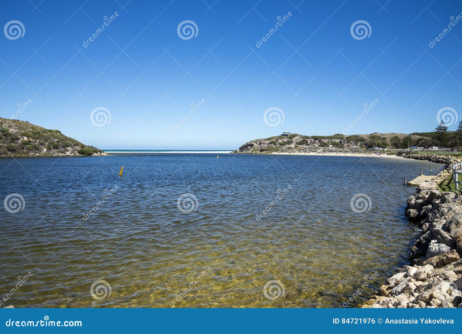 Moore River Lagoon in Western Australia Stock Photo - Image of laguna ...