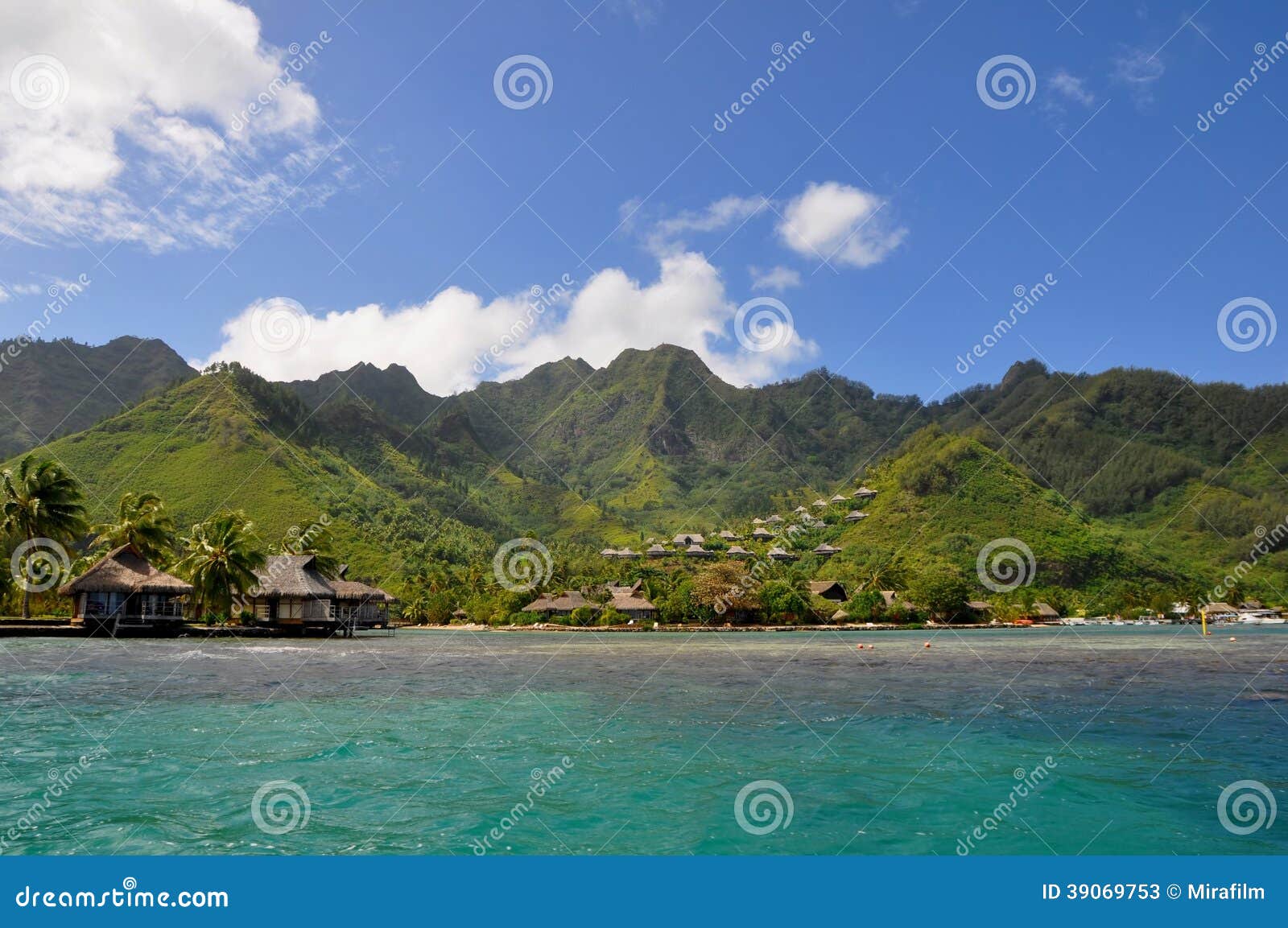 Moorea, french polynesia stock image. Image of helicopter - 39069753