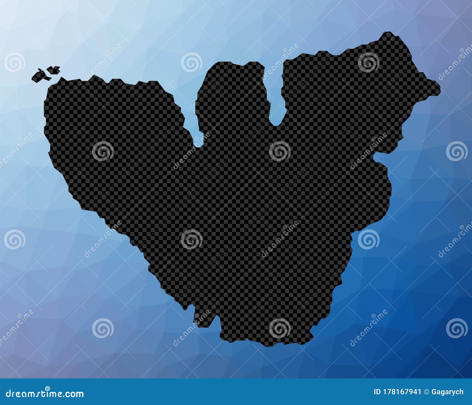 Moorea geometric map. stock vector. Illustration of landmark - 178167941