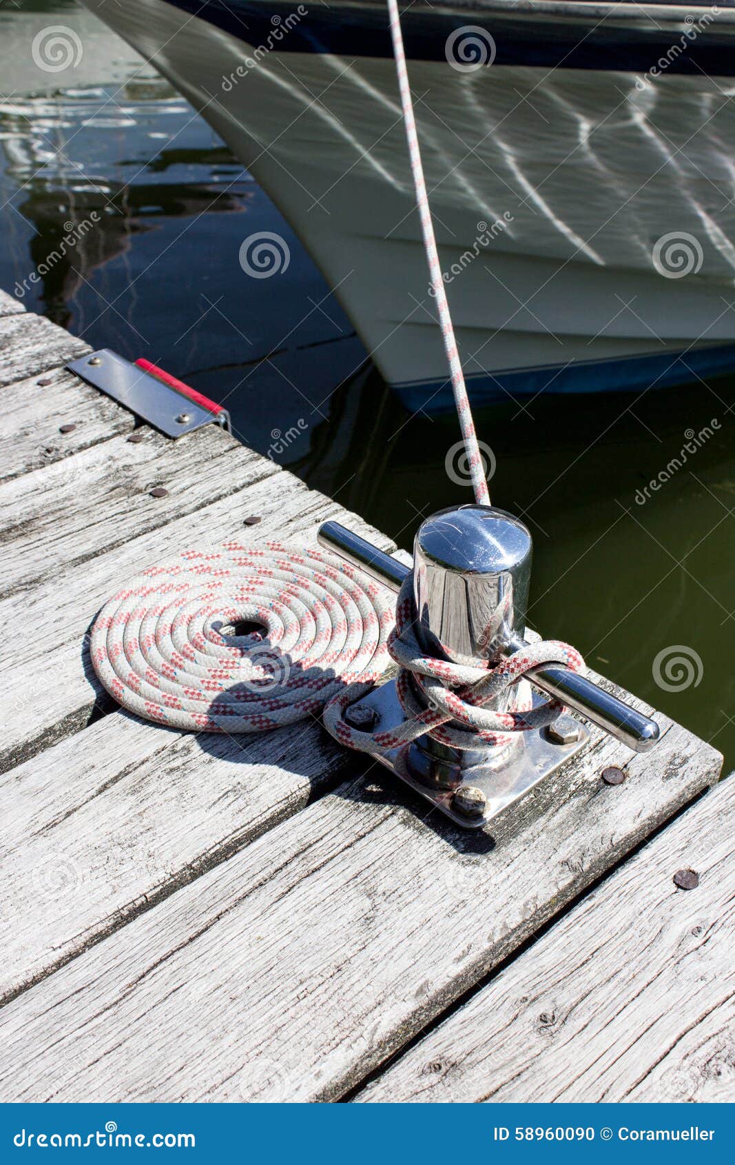 Mooring bitt stock photo. Image of ship, edit, boat, mounting - 58960090