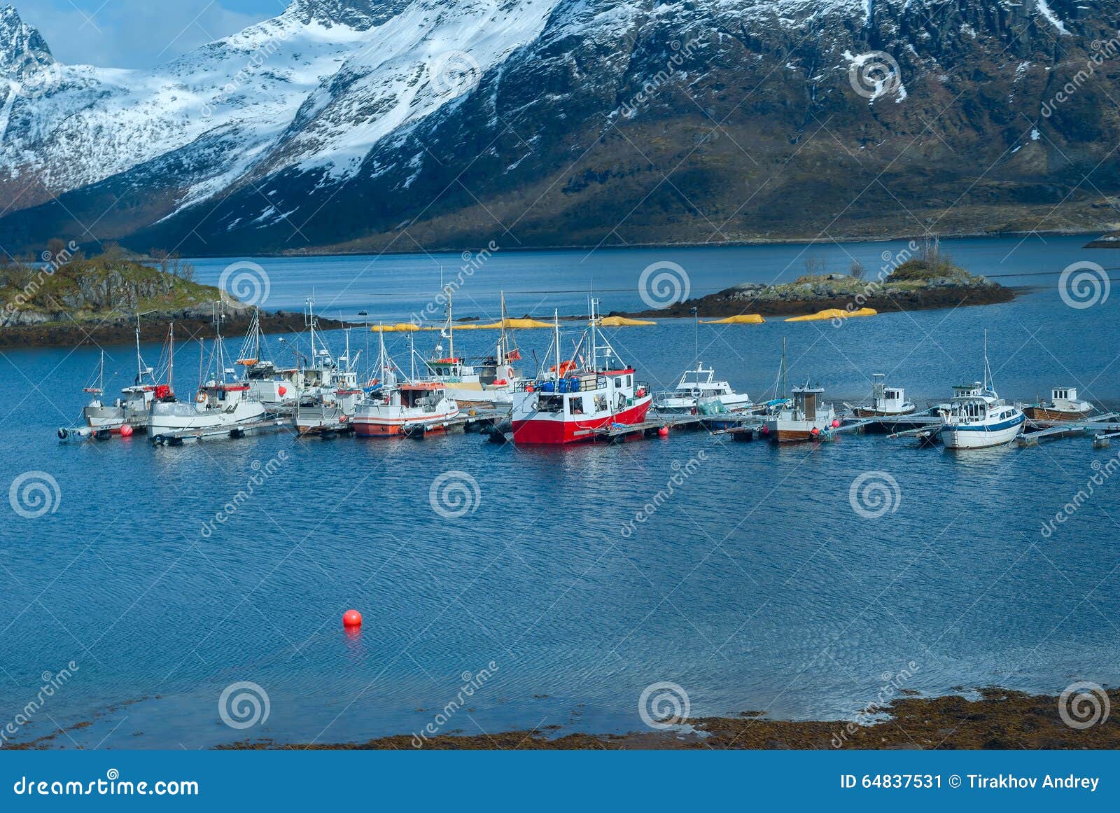 Mooring of Boats on the Lake Stock Image - Image of blue, marina: 64837531