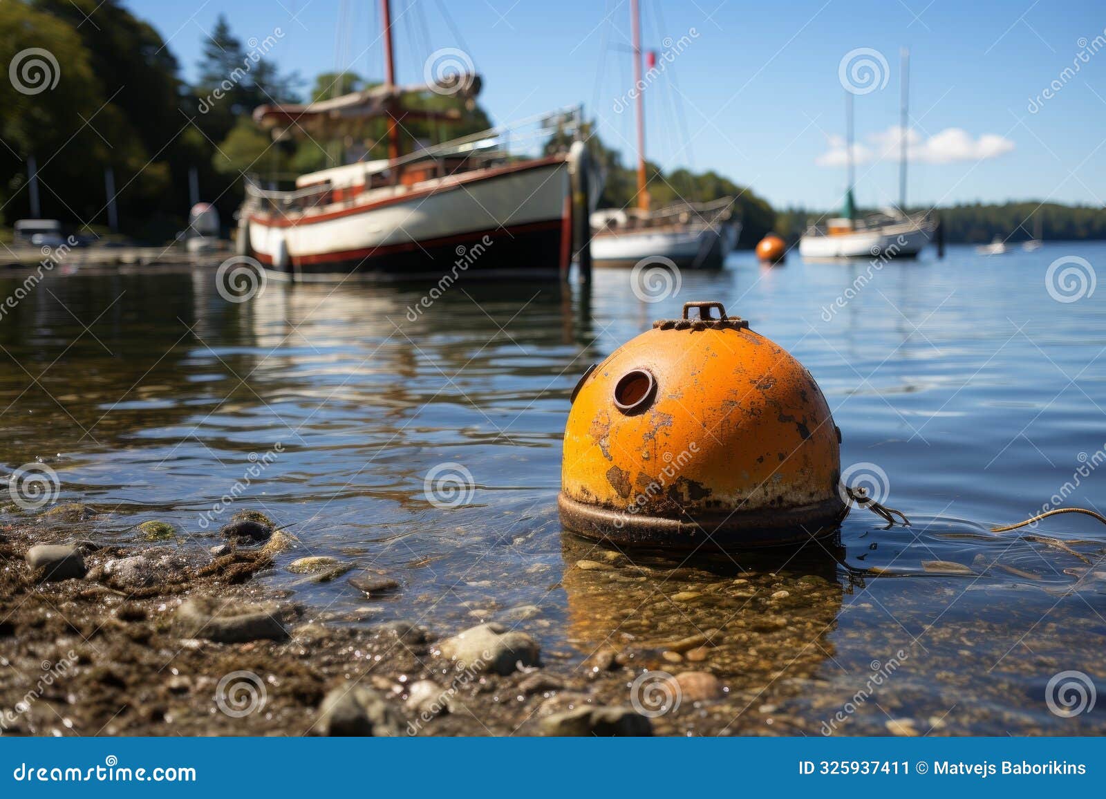 Mooring Line Secured on Bollard in Figure Eight Pattern for Effective ...
