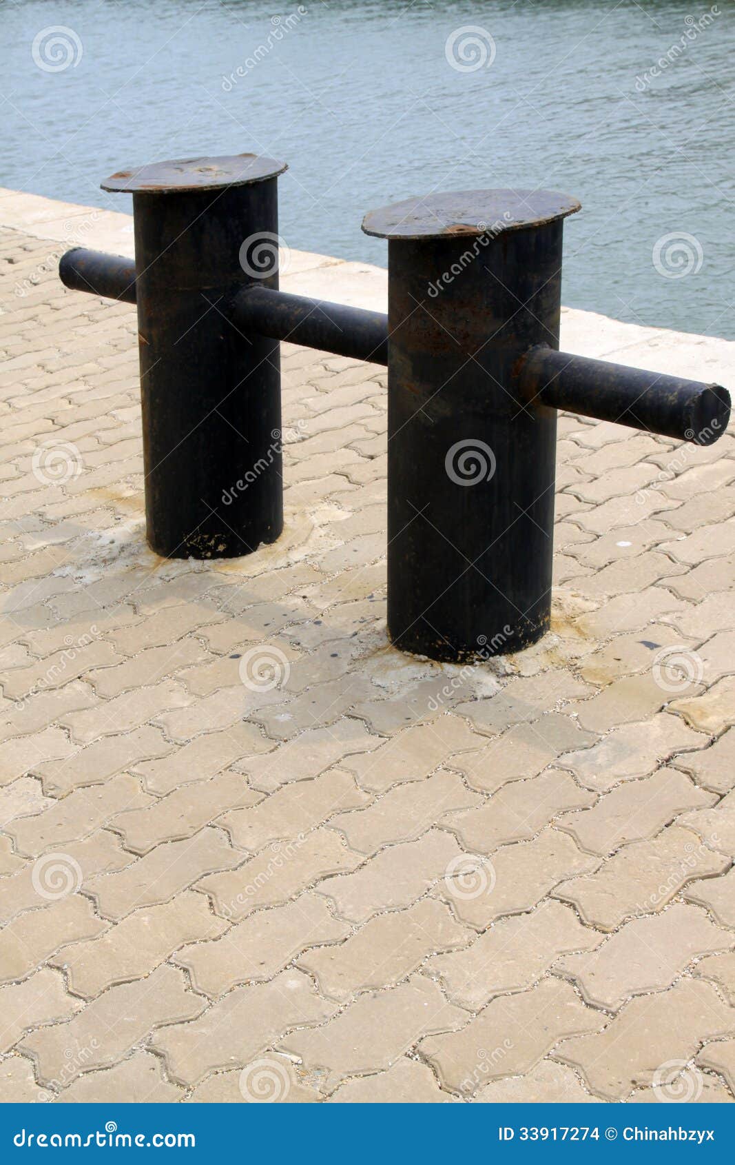 Mooring pier in a corner stock photo. Image of navigation - 33917274
