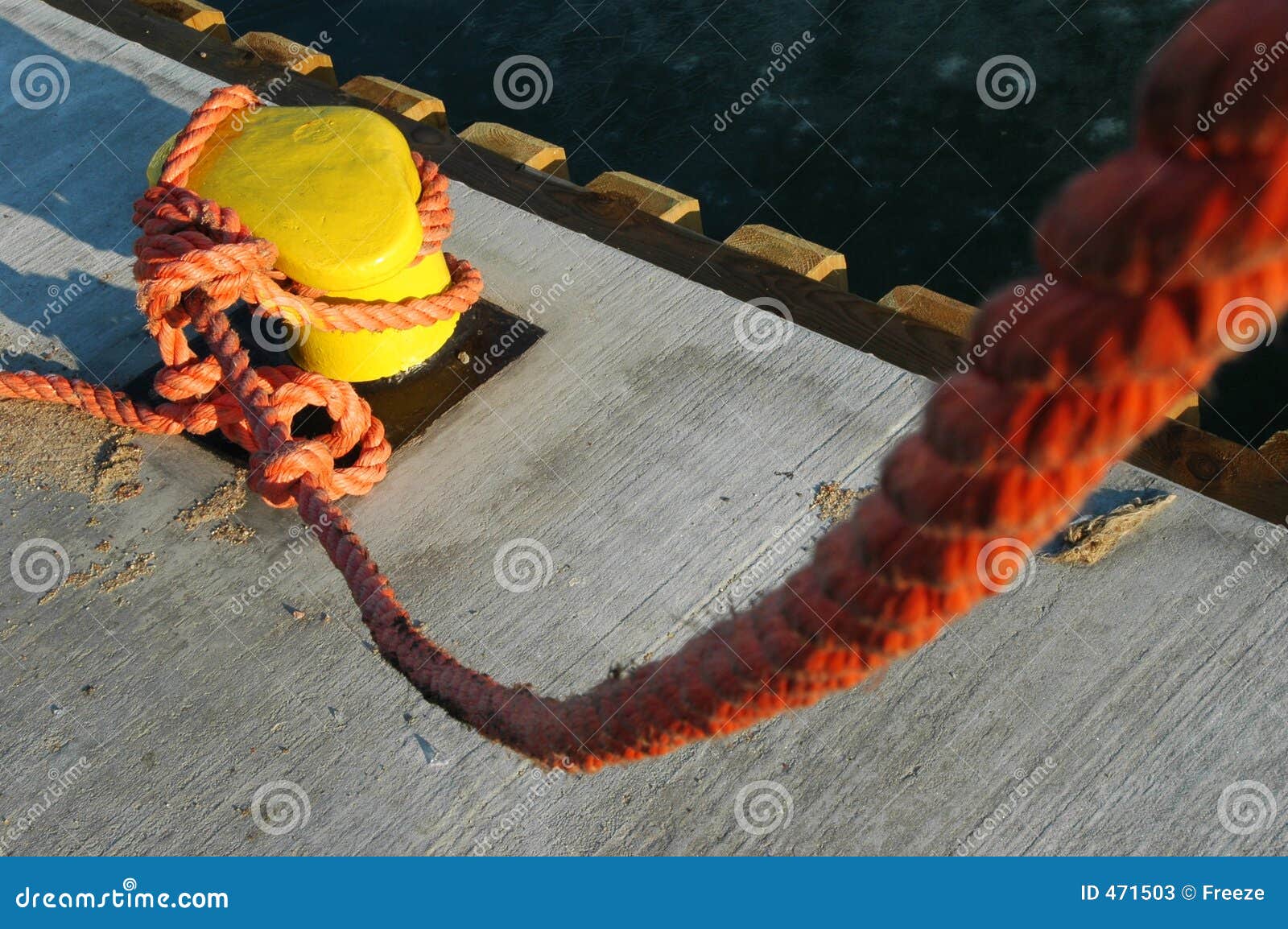 Mooring rope stock image. Image of hanging, bollard, cable - 471503