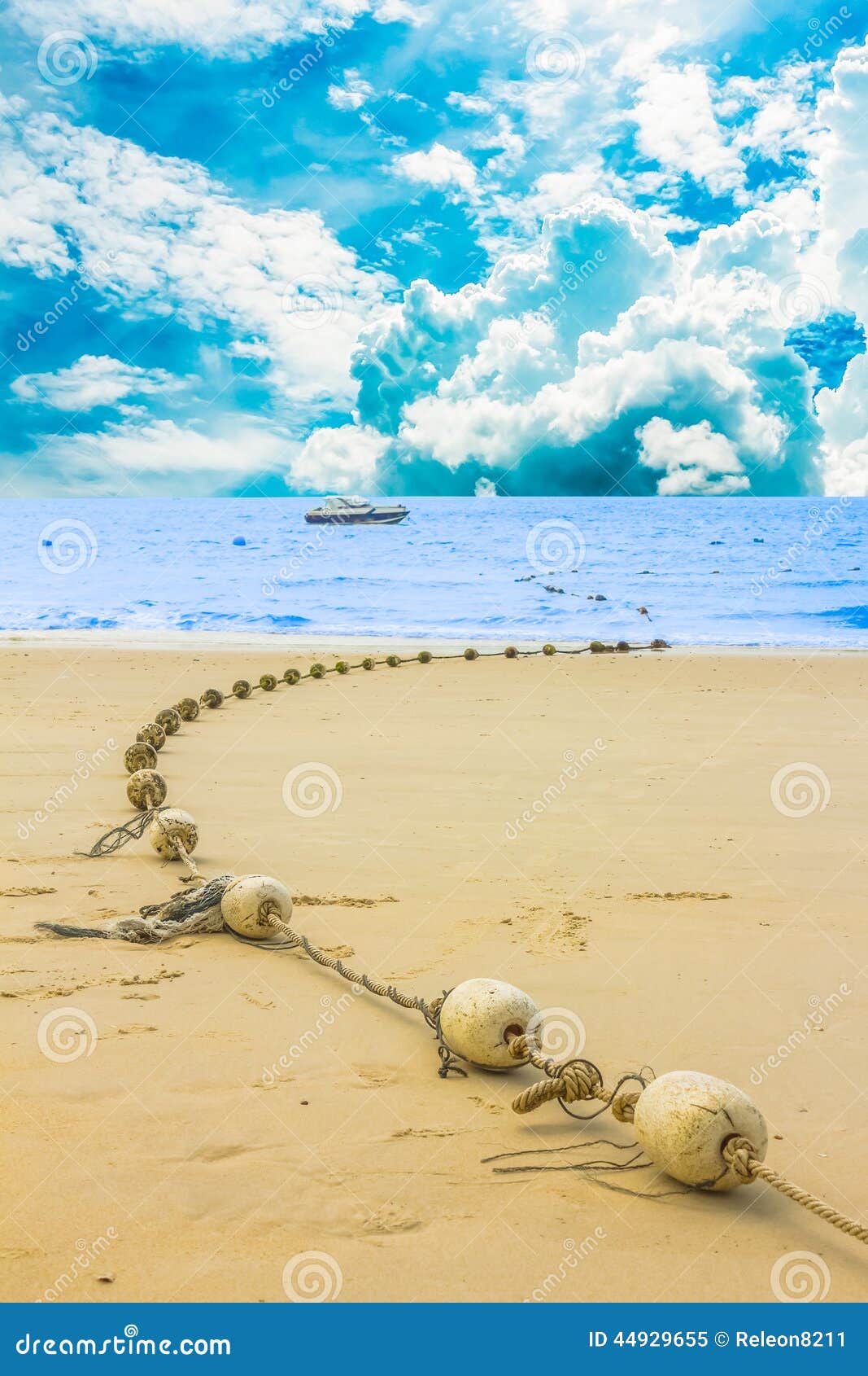 The Rope At The Beach Royalty-Free Stock Photography | CartoonDealer ...