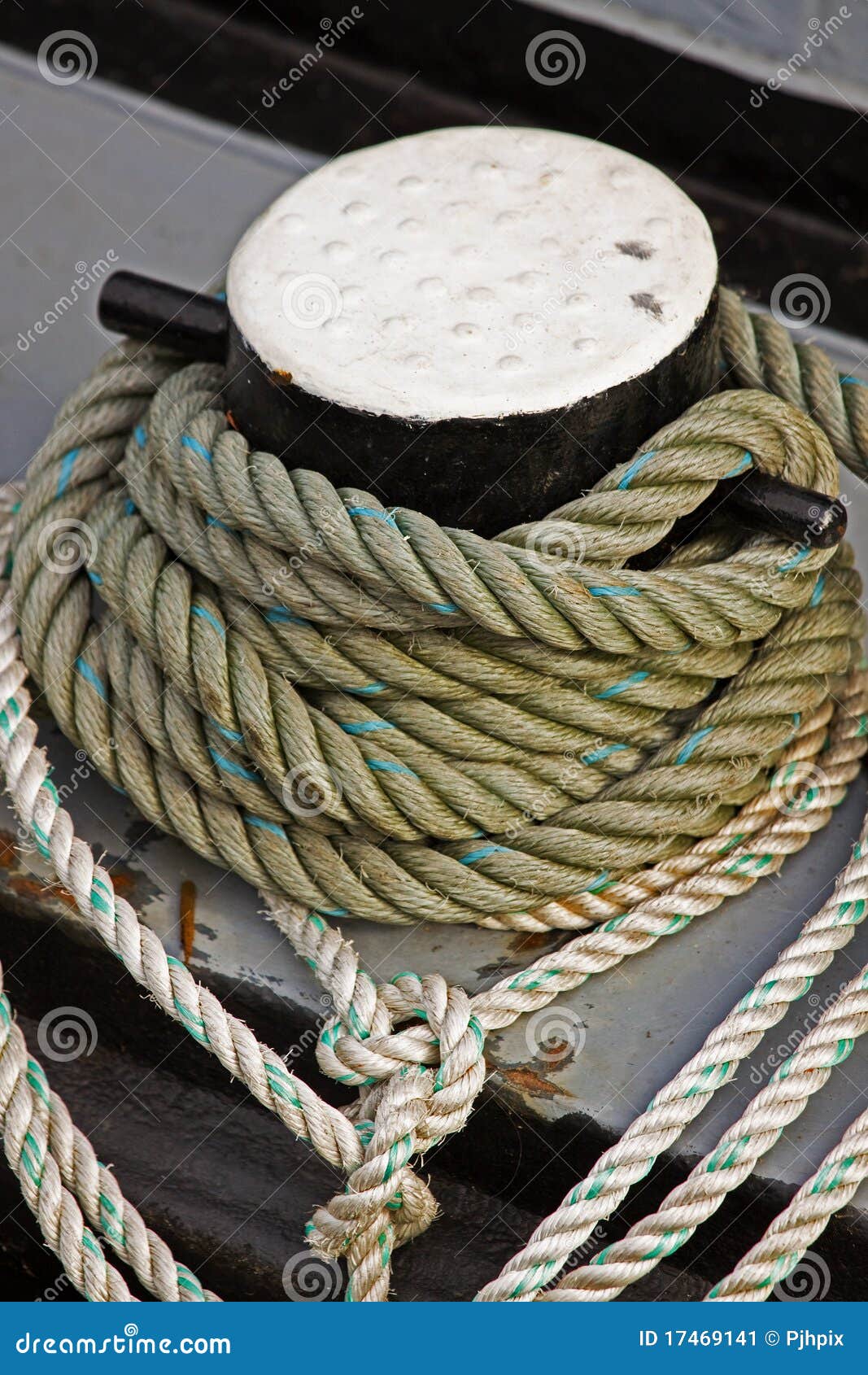 Mooring Ropes stock image. Image of hawser, tether, coiled - 17469141