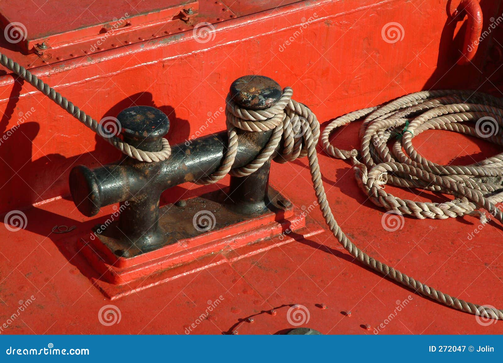 Mooring ship ropes stock image. Image of technology, industrial - 272047