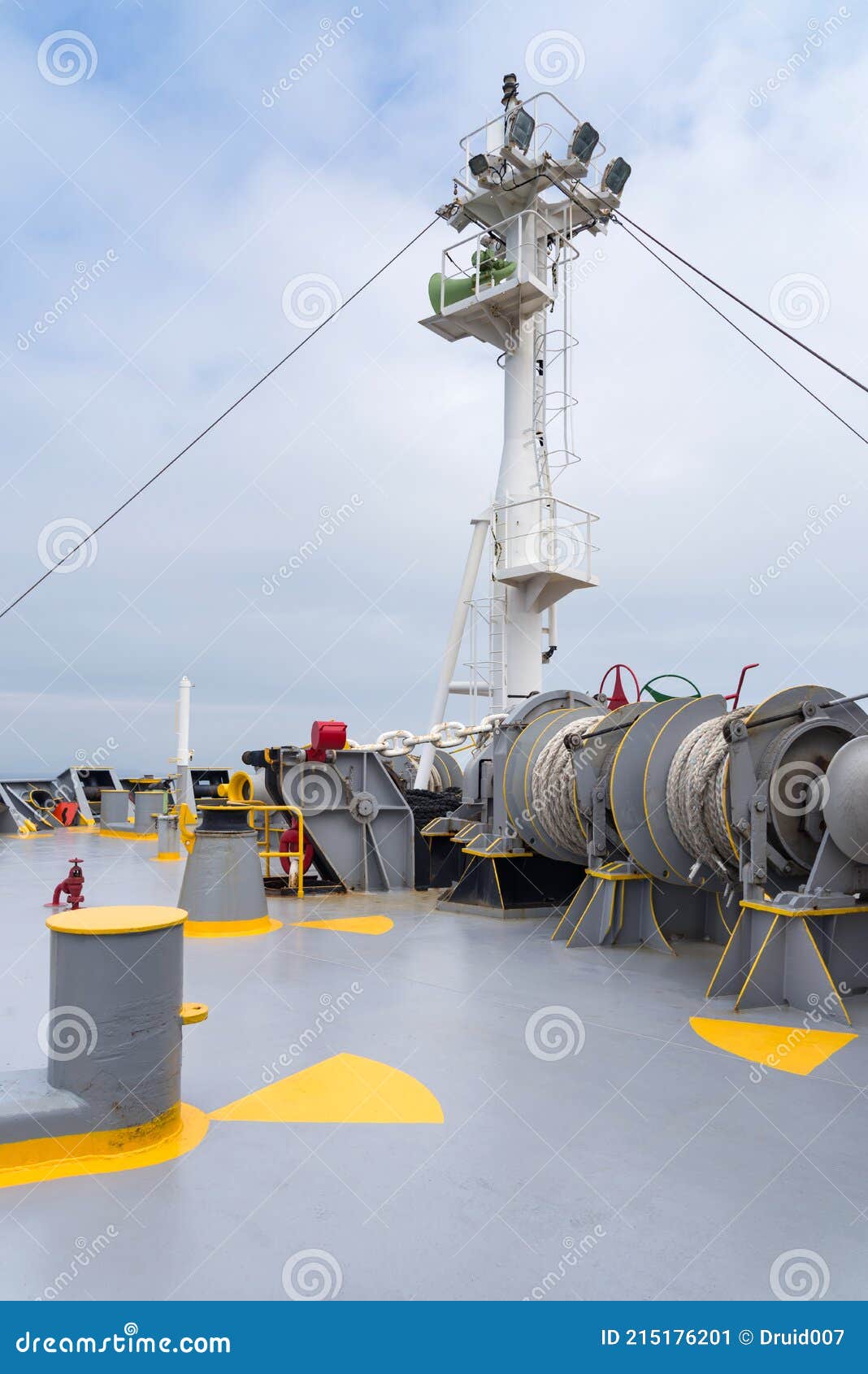 Forecastle stock image. Image of deck, line, shipping - 215176201