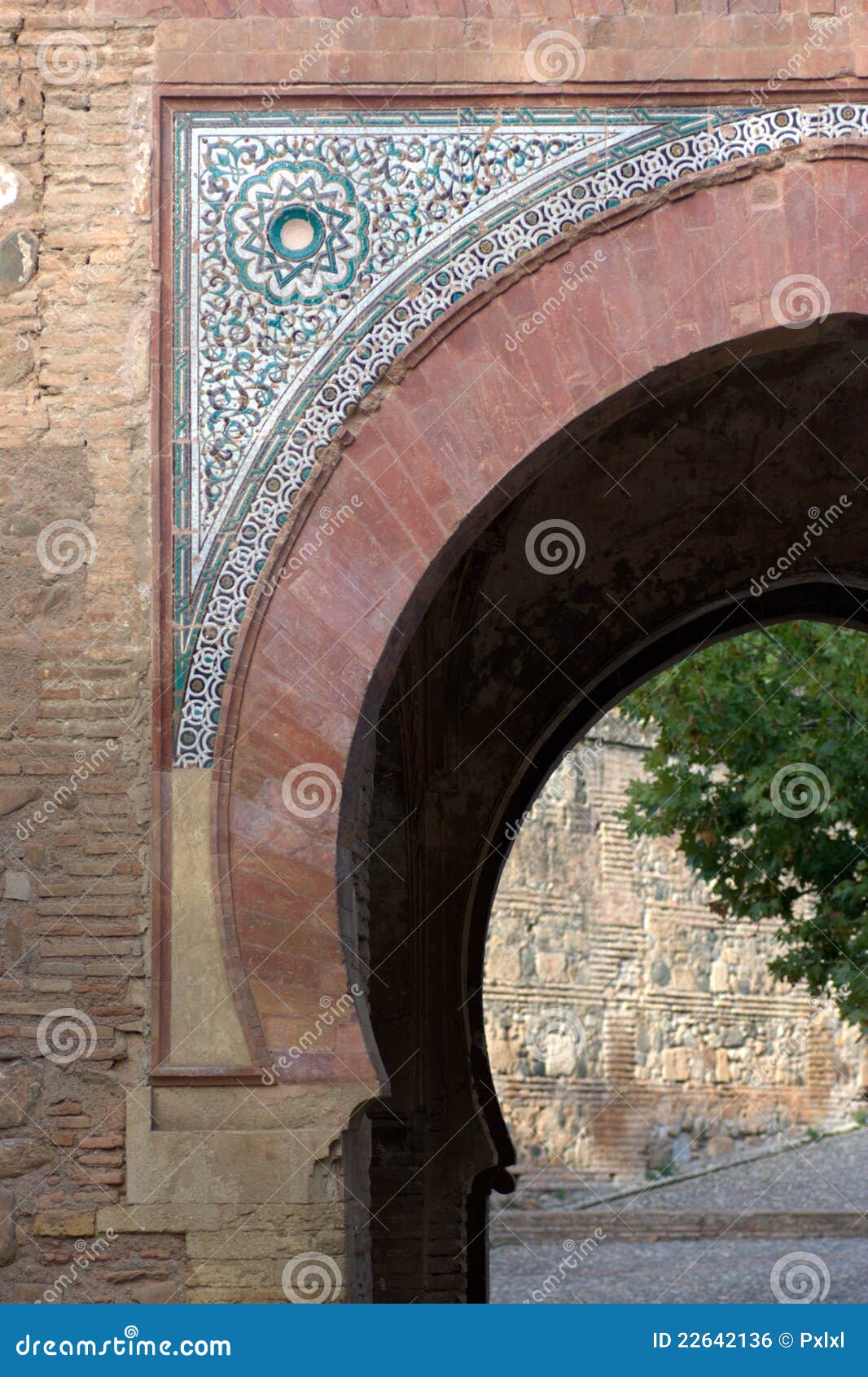 Moorish Arch in the Alhambra Palaces Stock Photo - Image of door ...