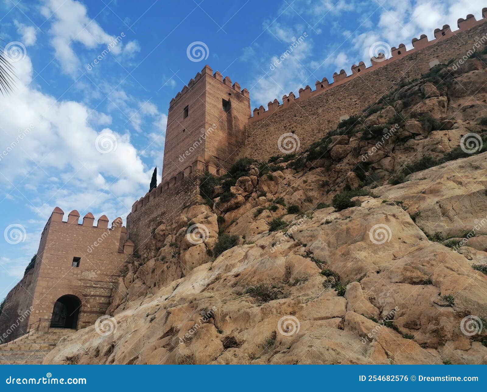 Moorish Castle in Almeria, Spain Stock Photo - Image of castle, almeria ...