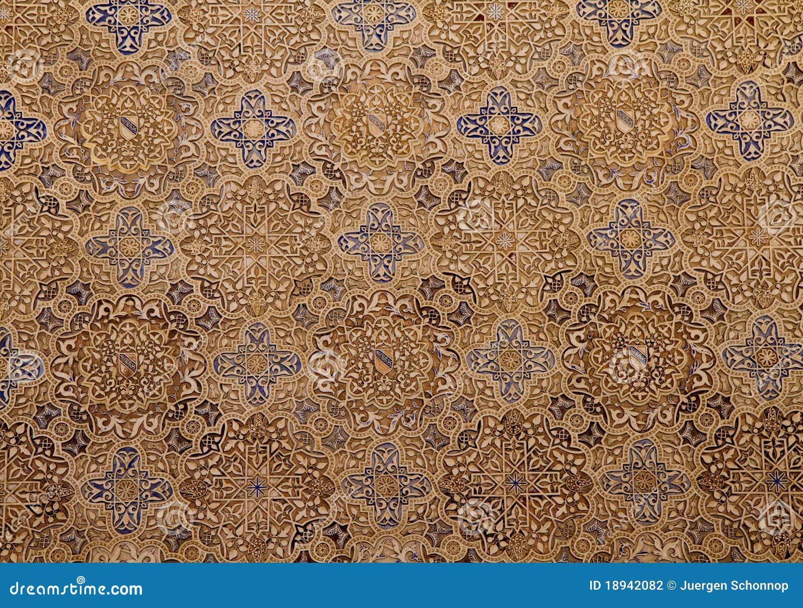 Moorish Mosaic Pattern at the Alhambra Stock Photo - Image of spain ...