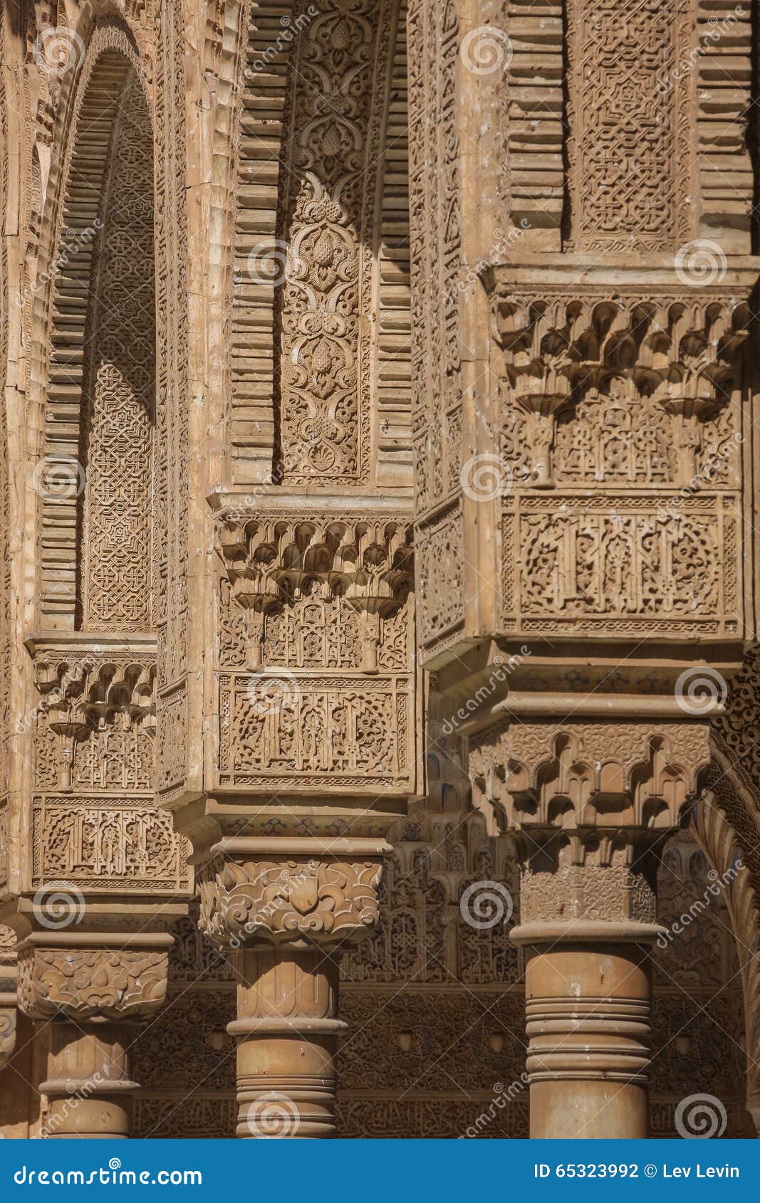 Moorish Pattern in Alhambra, Granada Stock Photo - Image of granada ...