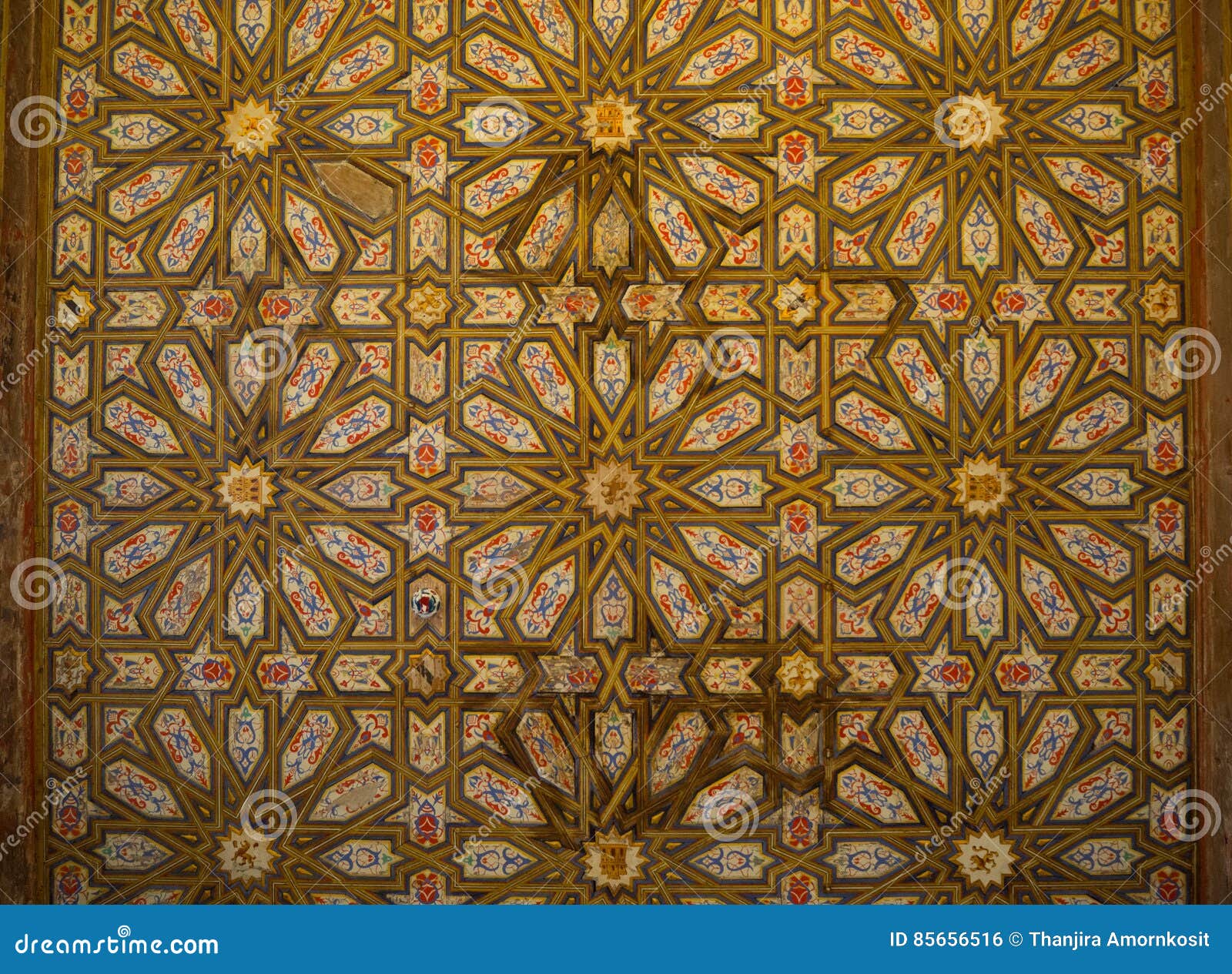 Moorish Pattern at Real Alcazar, Sevilla, Spain Stock Photo - Image of ...