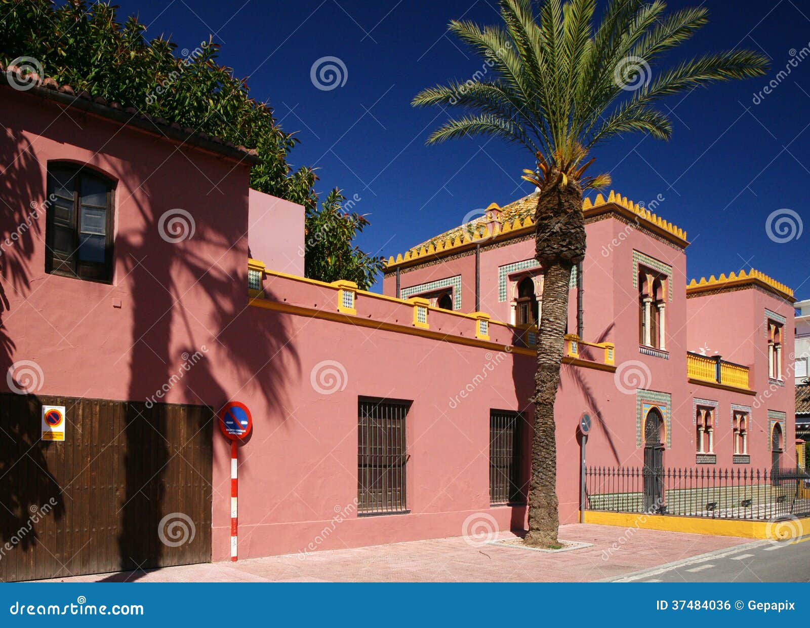 Moorish Spain stock photo. Image of palm, arabian, tree - 37484036