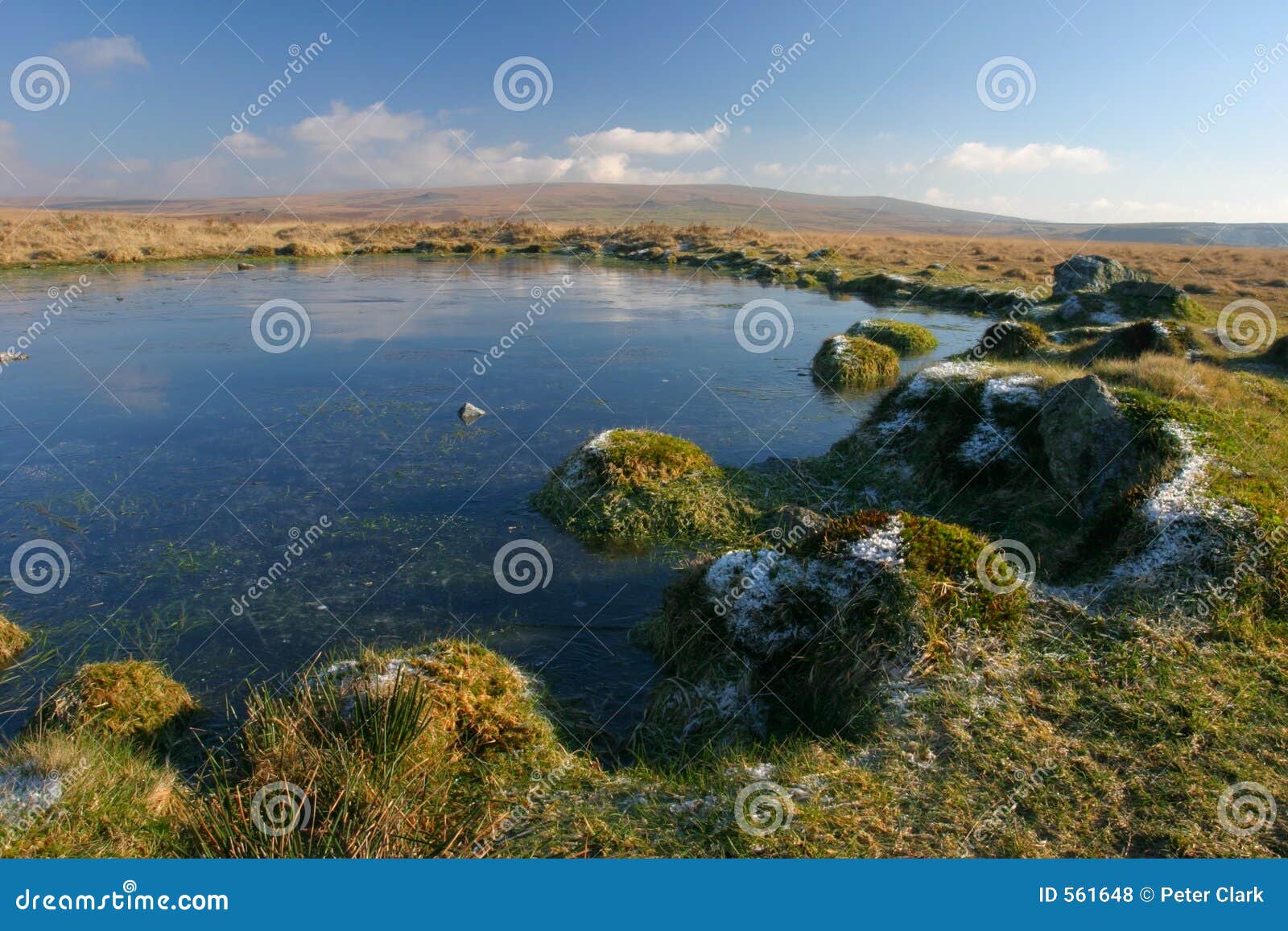 Moorland pond stock photo. Image of bleak, nature, mountains - 561648
