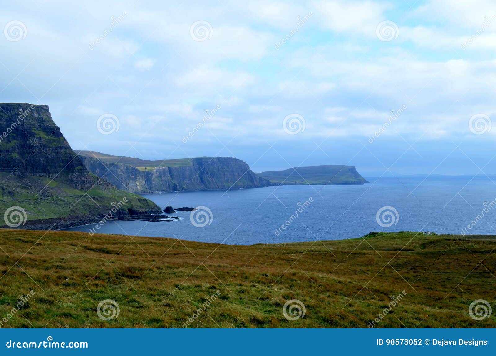 Moors Along the Sea Cliffs of Neist Point on Skye Stock Photo - Image ...