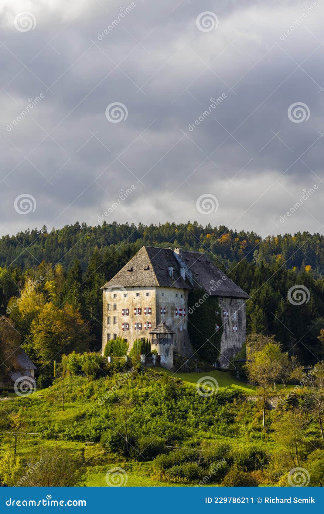 Moosburg Castle in Carinthia, Austria Stock Image - Image of carinthia ...