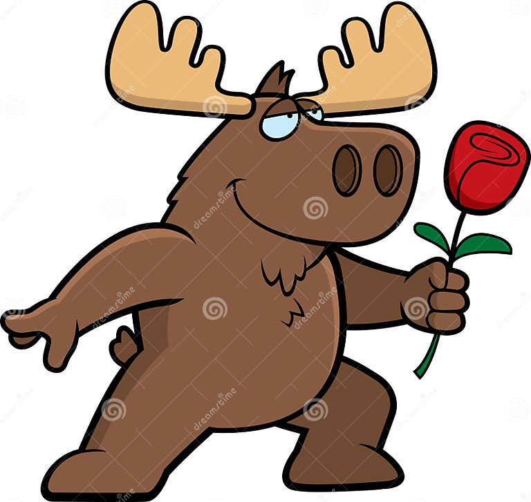 Moose Flower stock vector. Illustration of happy, antlers - 10630505