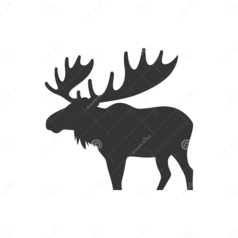 Moose icon stock vector. Illustration of poster, artwork - 293140131