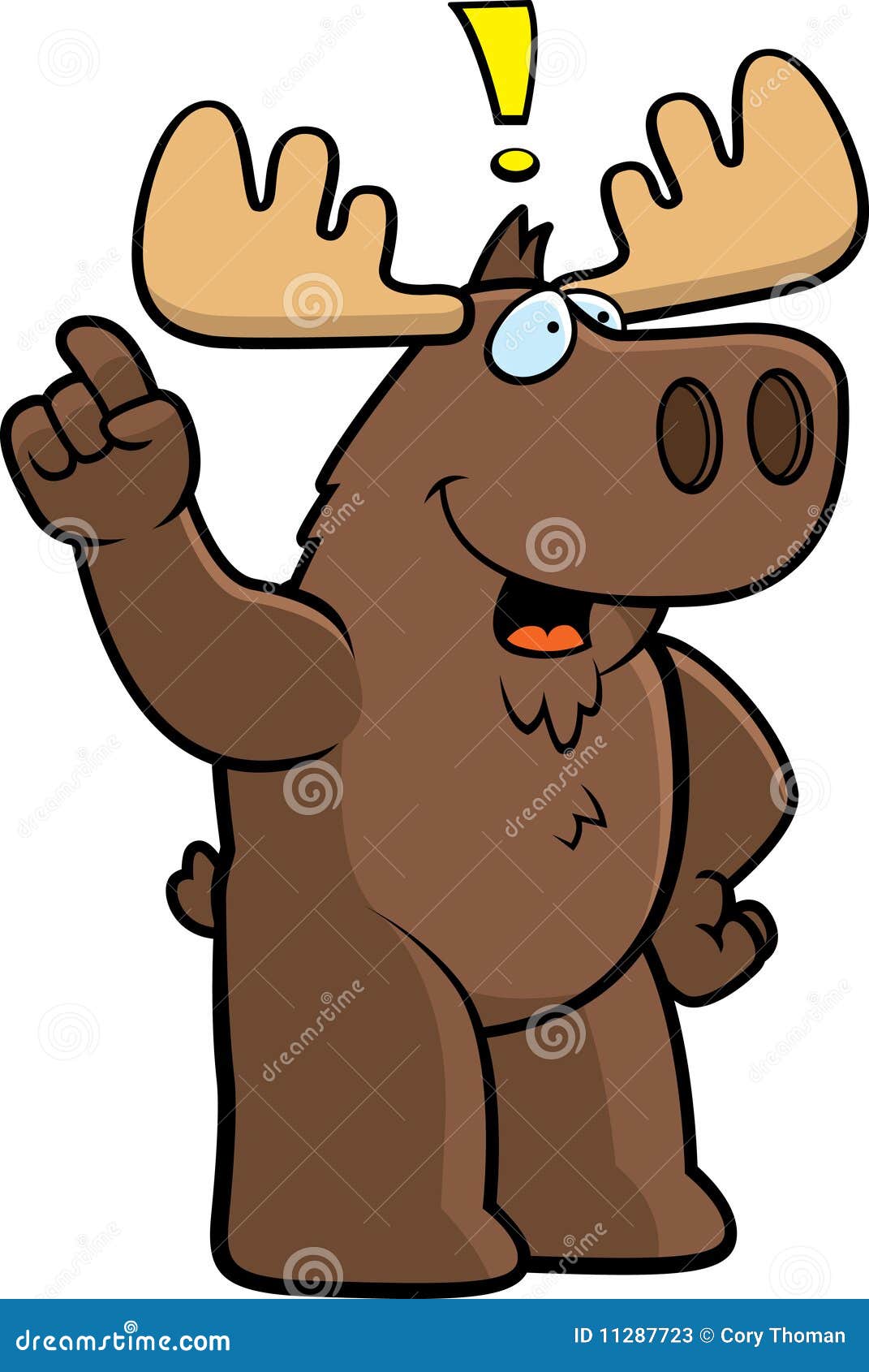 Moose Idea stock vector. Illustration of antlers, idea - 11287723