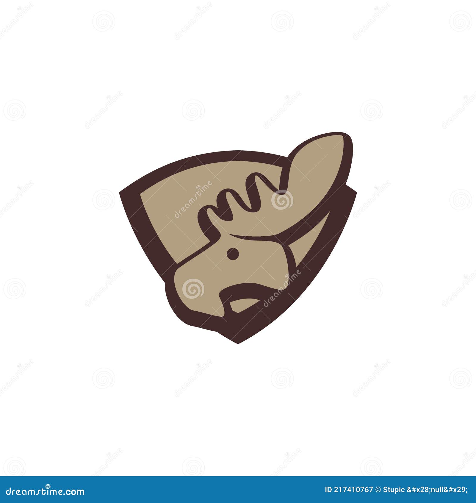 Moose Badge Logo Template Vector. Animal Logo Concept Stock ...