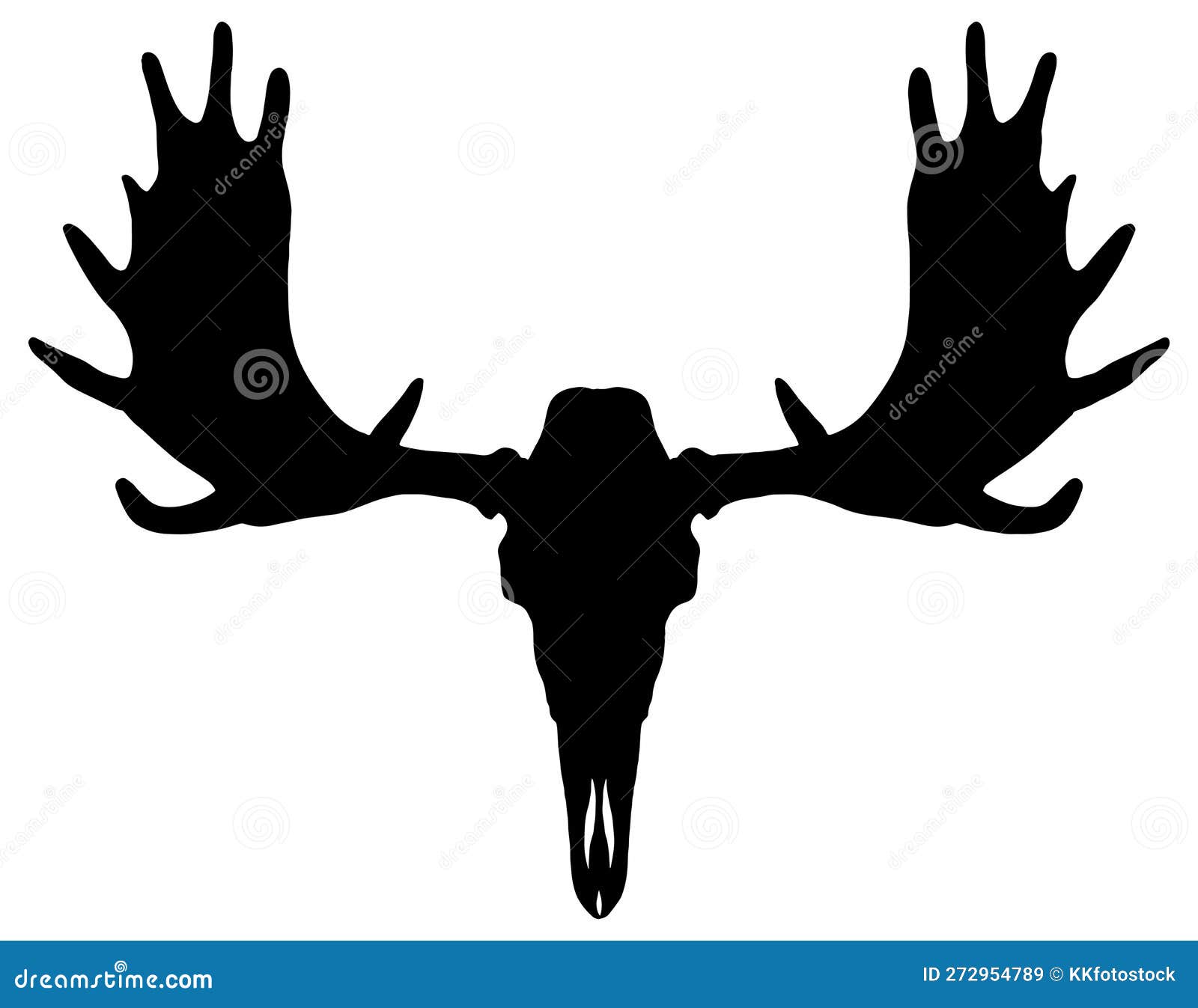 Moose Skull Silhouette , Moose Head Silhouette , Animal Skull ...