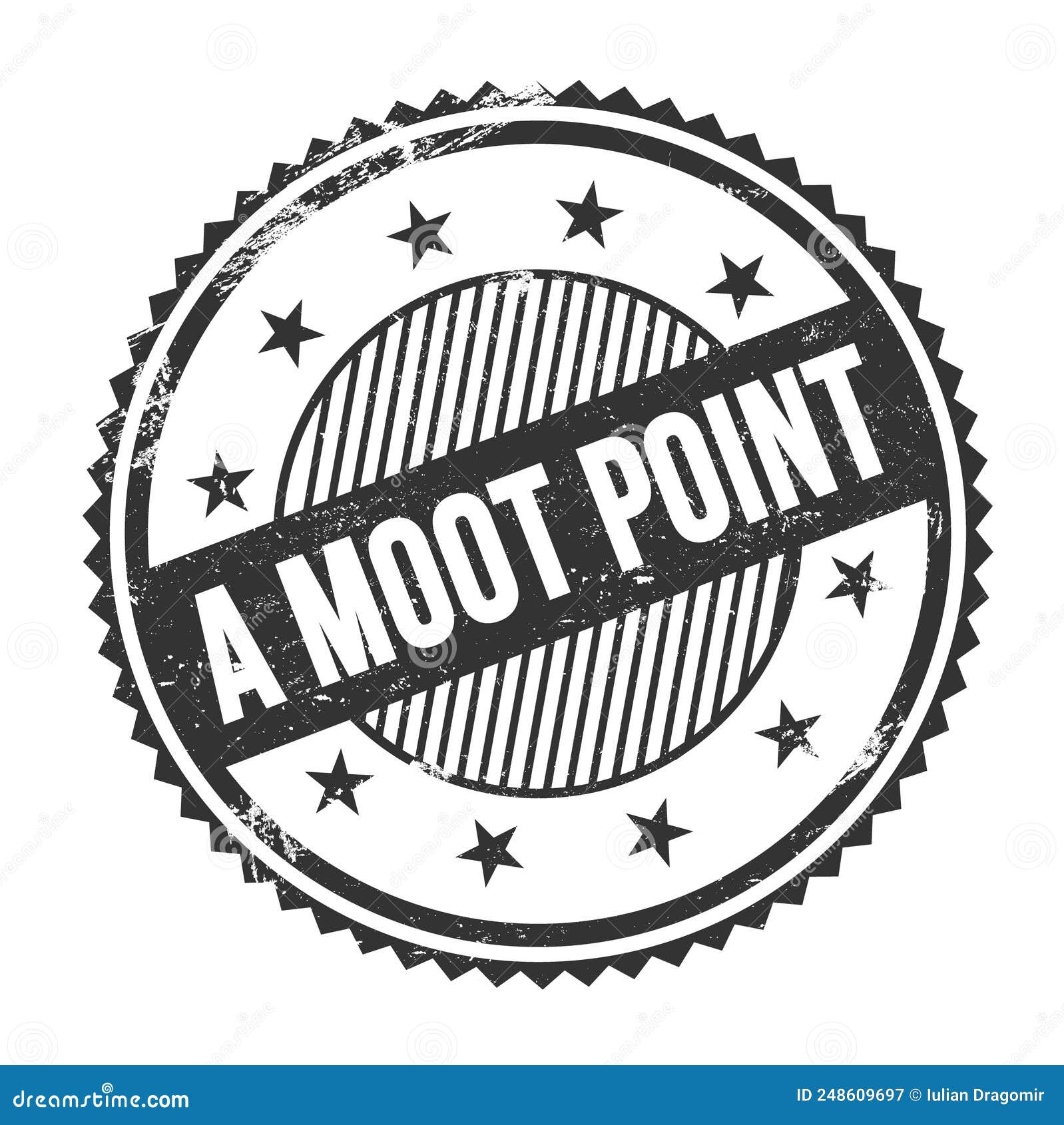 A MOOT POINT Text Written On Red Vintage Round Stamp Royalty-Free Stock ...