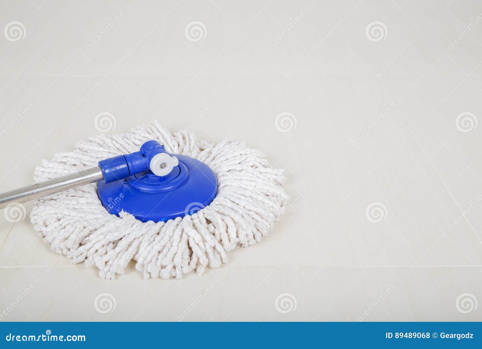 Mop for Cleaning with Floor Background Stock Photo - Image of domestic ...