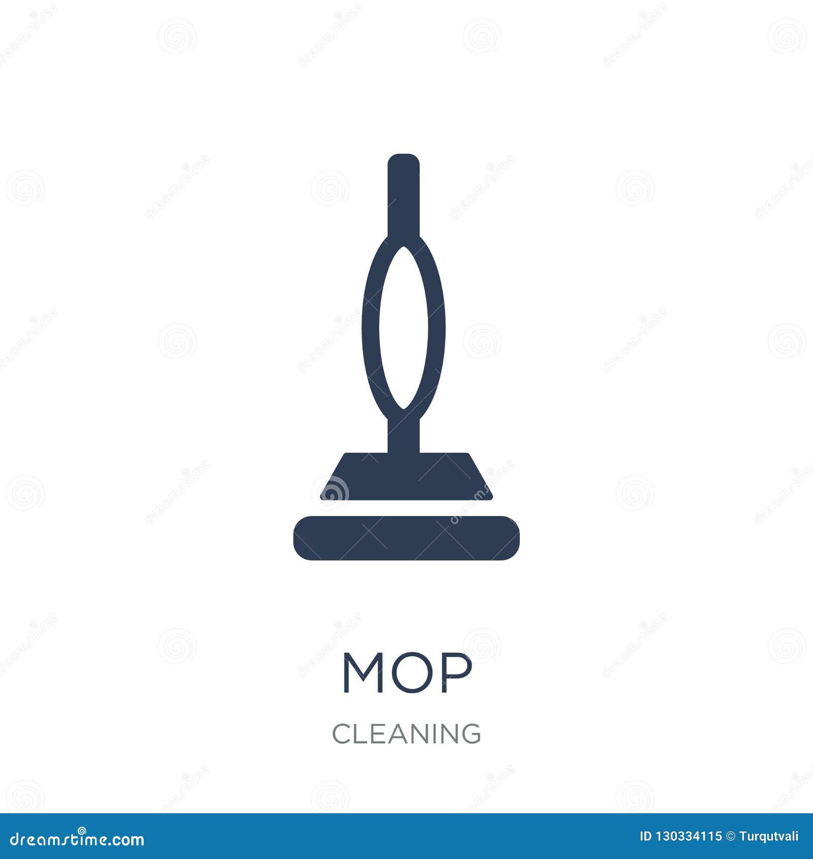 Mop Icon. Trendy Flat Vector Mop Icon on White Background from C Stock ...