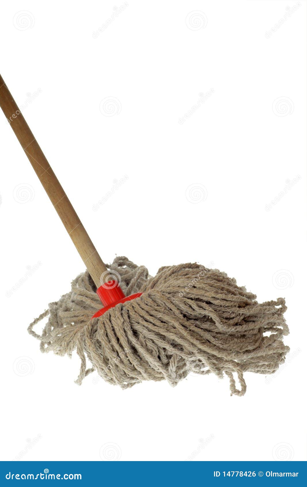 Mop Isolated On White Background Stock Photo - Image: 14778426