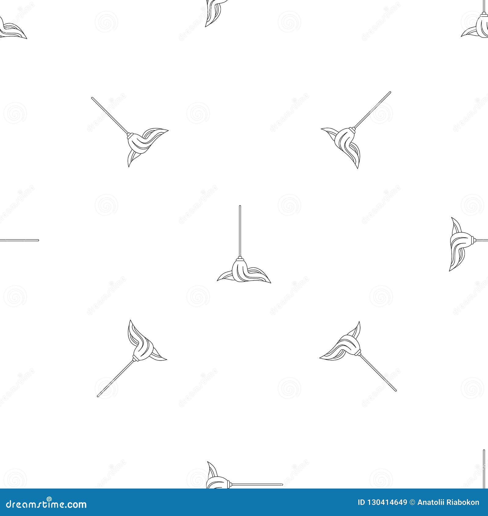 Mop Pattern Seamless Vector Stock Vector - Illustration of line, repeat ...