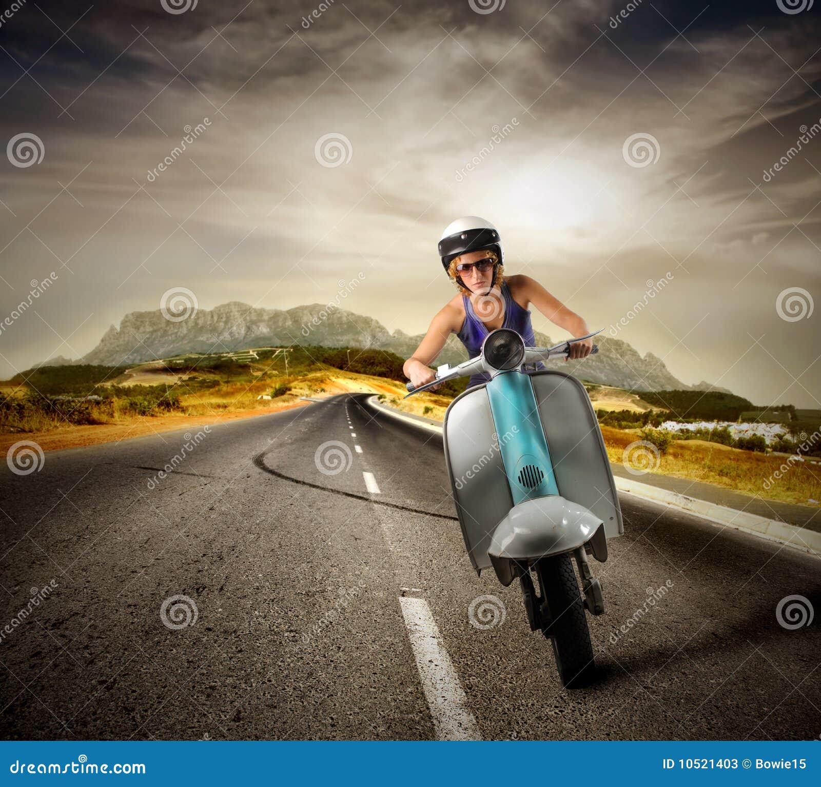 Moped stock image. Image of ride, mountain, trip, scooter - 10521403