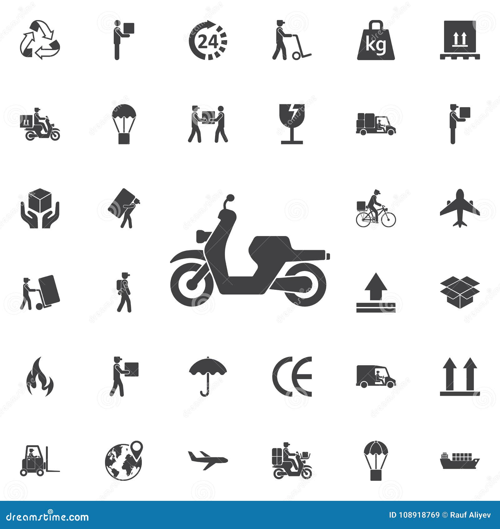 Moped icon. Vector stock illustration. Illustration of motor - 108918769