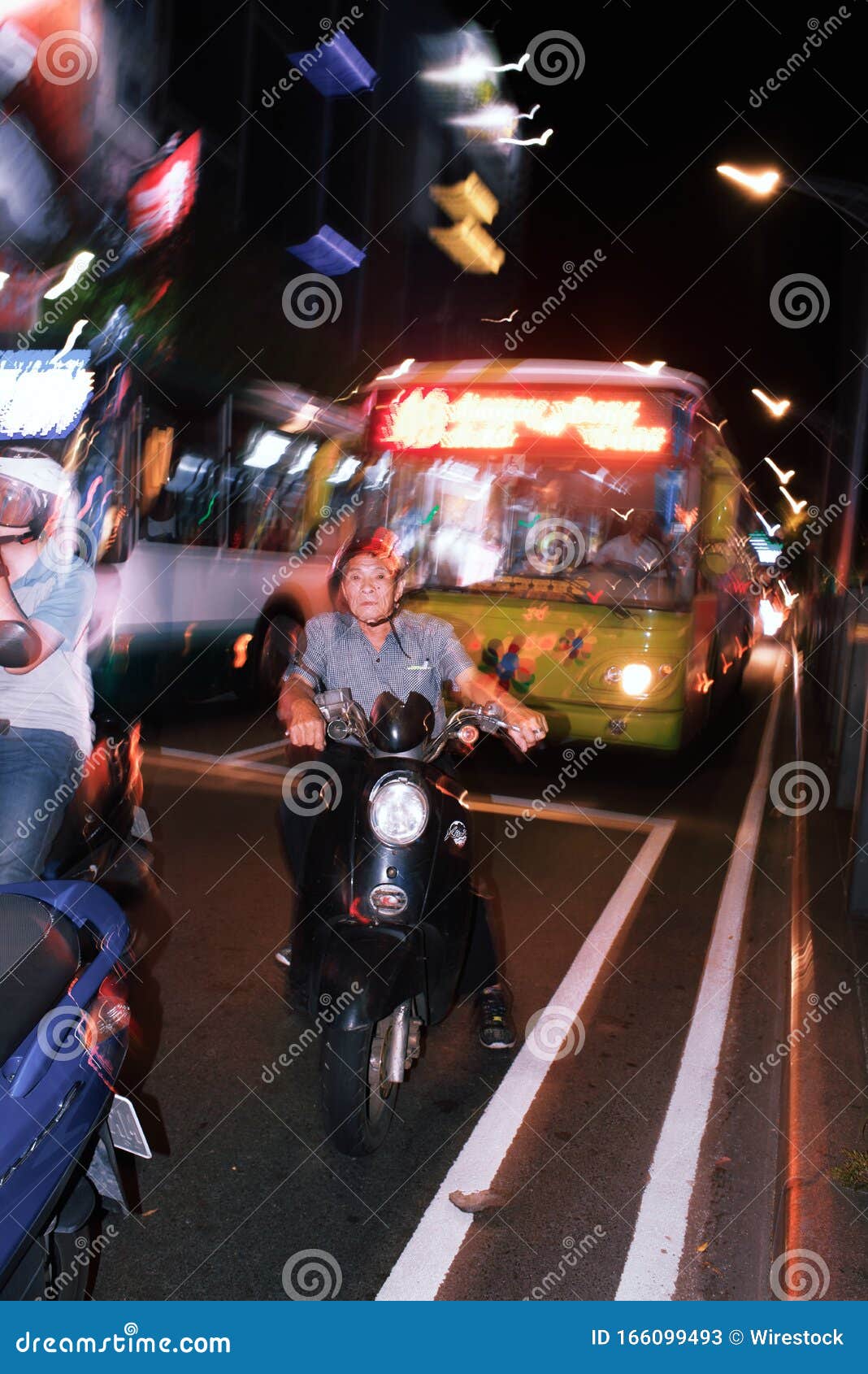 Moped Man editorial stock photo. Image of taiwan, taipei - 166099493