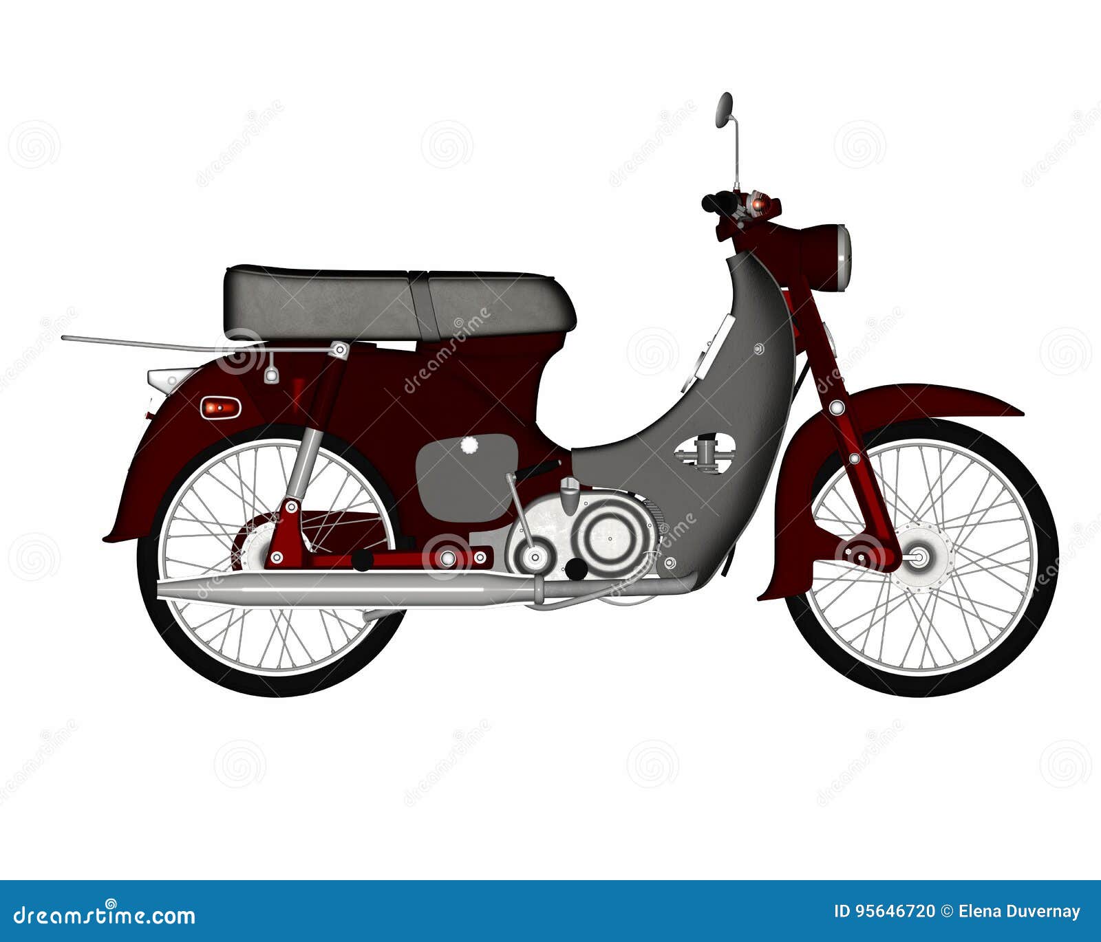Moped Scooter Logo Design. Retro Scooter Front View Vector Design ...