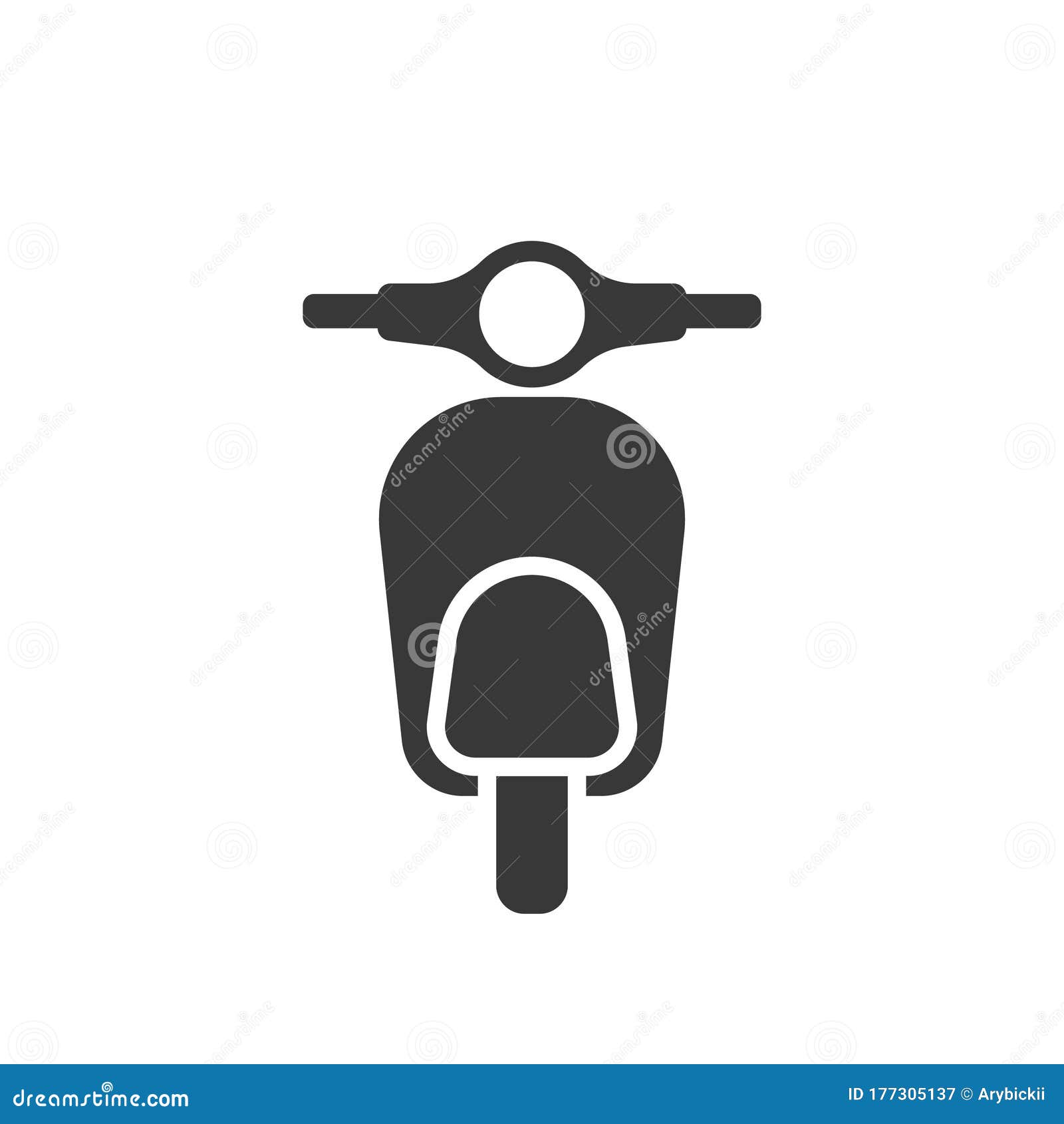 Moped Scooter Logo Design. Vector Stock Vector - Illustration of ...