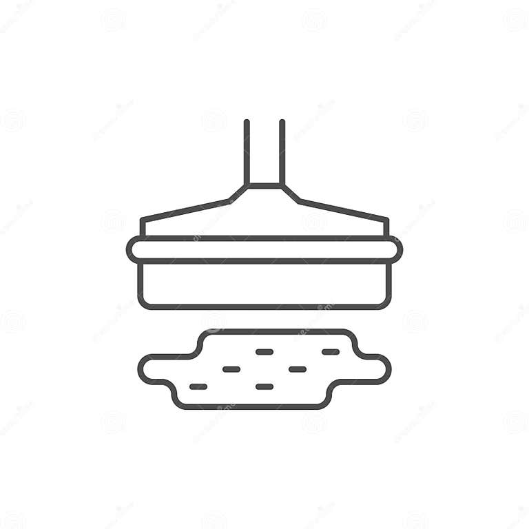 Mopping Process Line Outline Icon Stock Vector - Illustration of soap ...