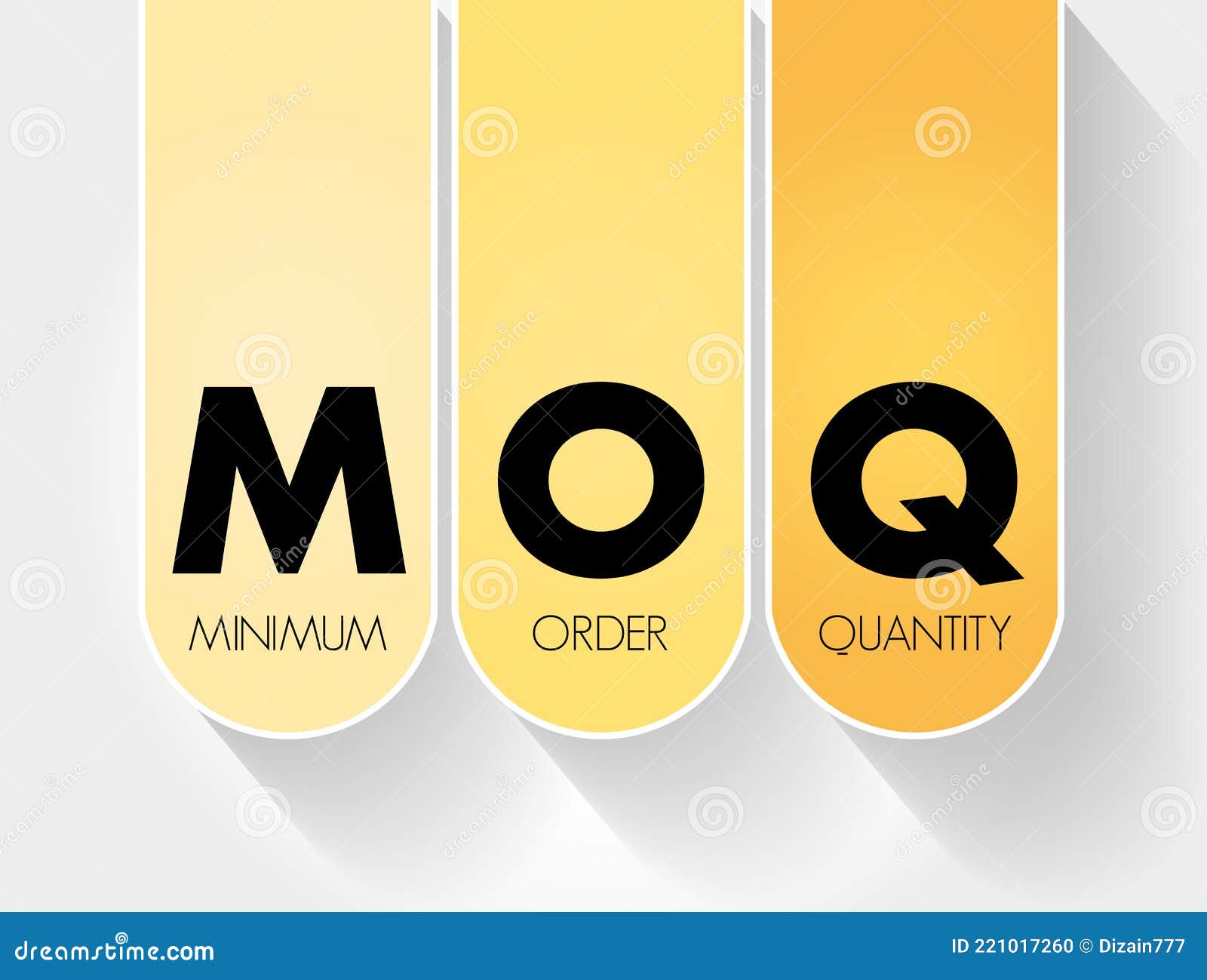 Moq Minimum Order Quantity Concept With Big Word Or Text And Team ...