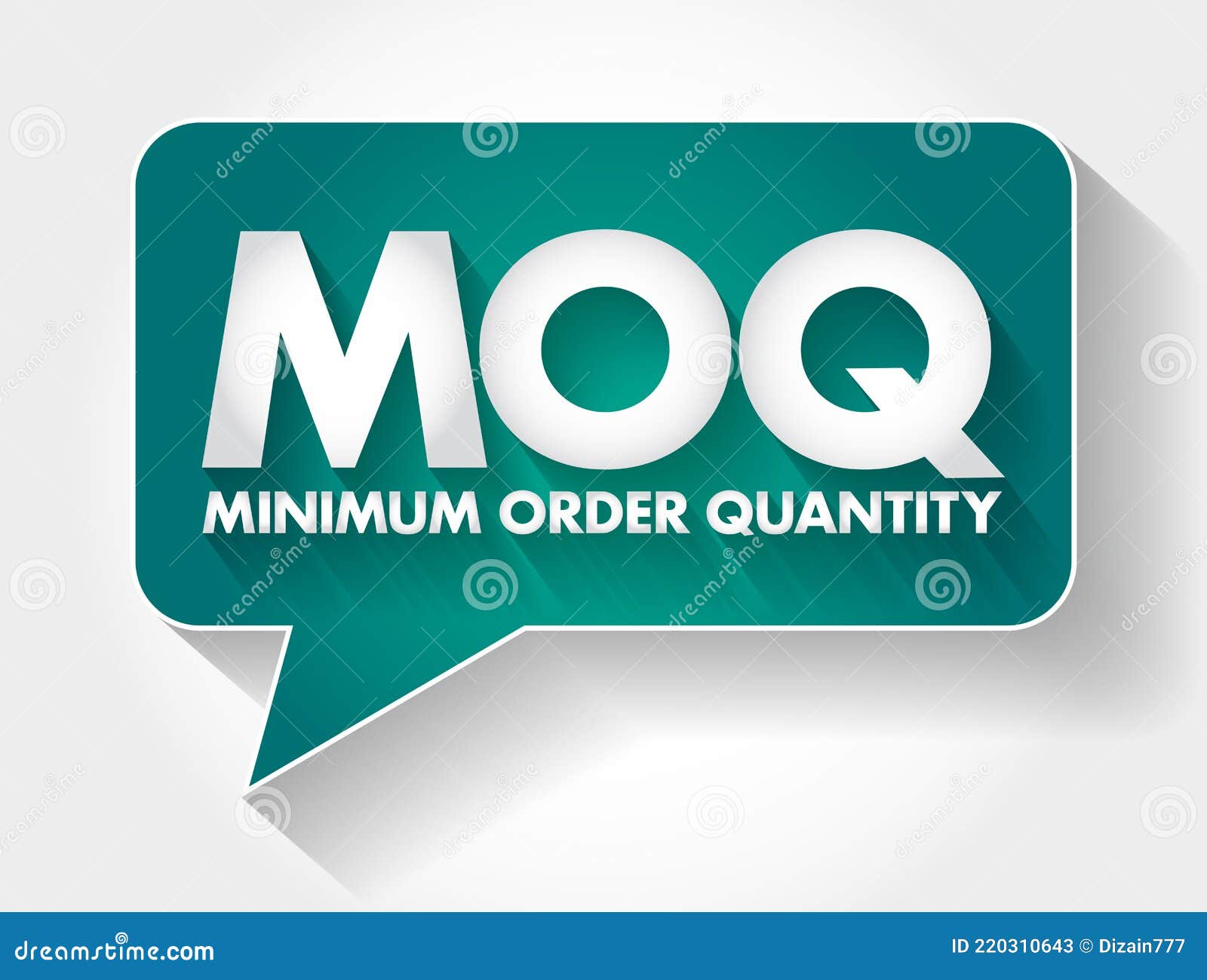 Moq Minimum Order Quantity Concept With Big Word Or Text And Team ...