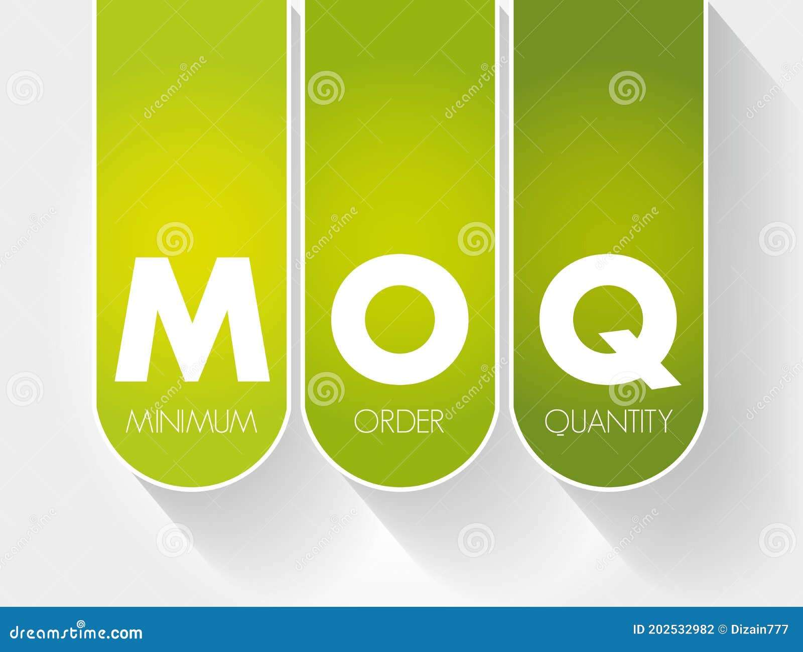 Moq Minimum Order Quantity Concept With Big Word Or Text And Team ...