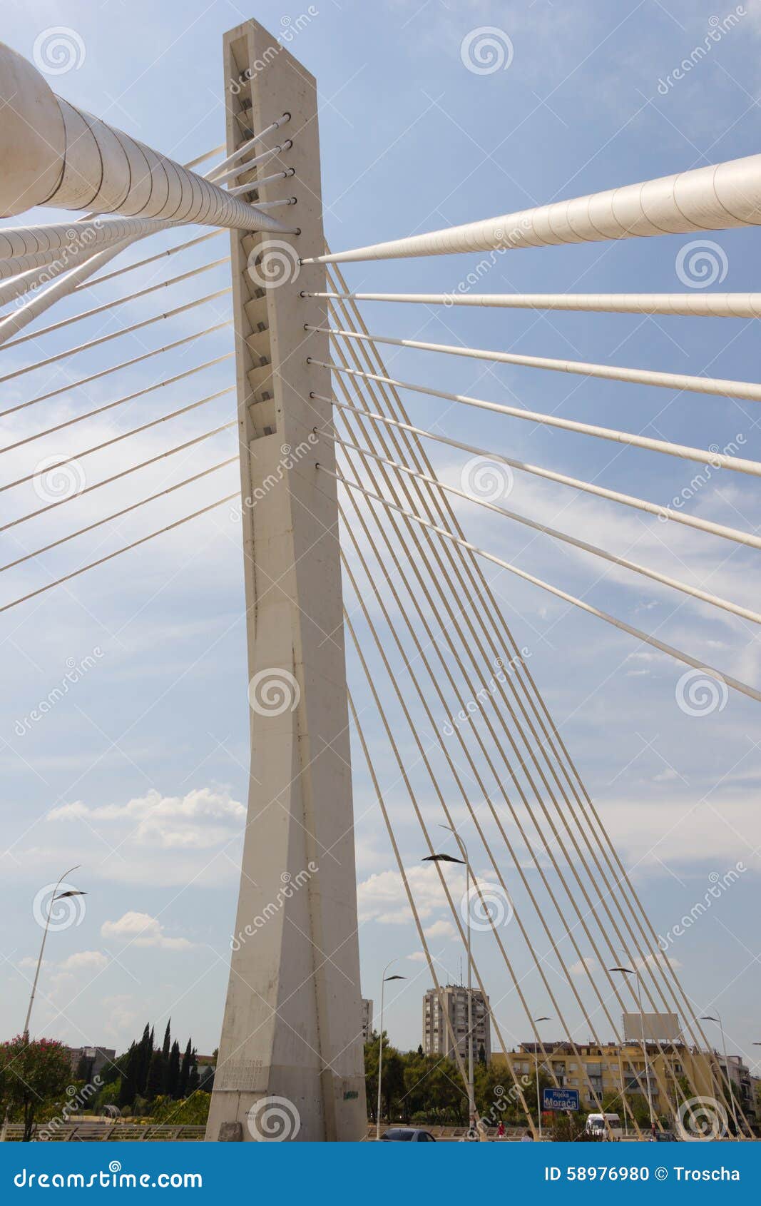 Moraca bridge stock photo. Image of stream, bush, concrete - 58976980