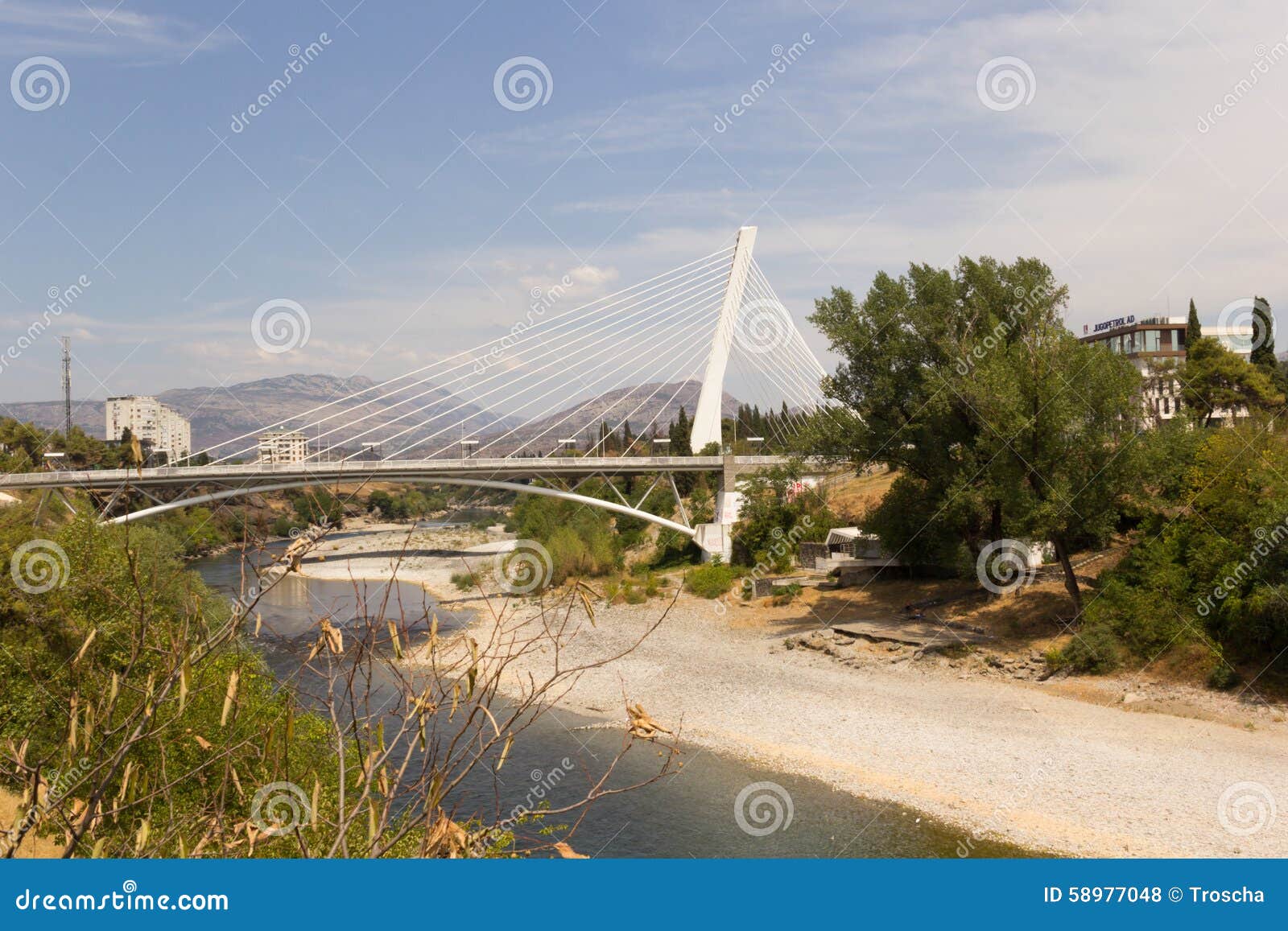 Moraca bridge stock photo. Image of podgorica, plant - 58977048