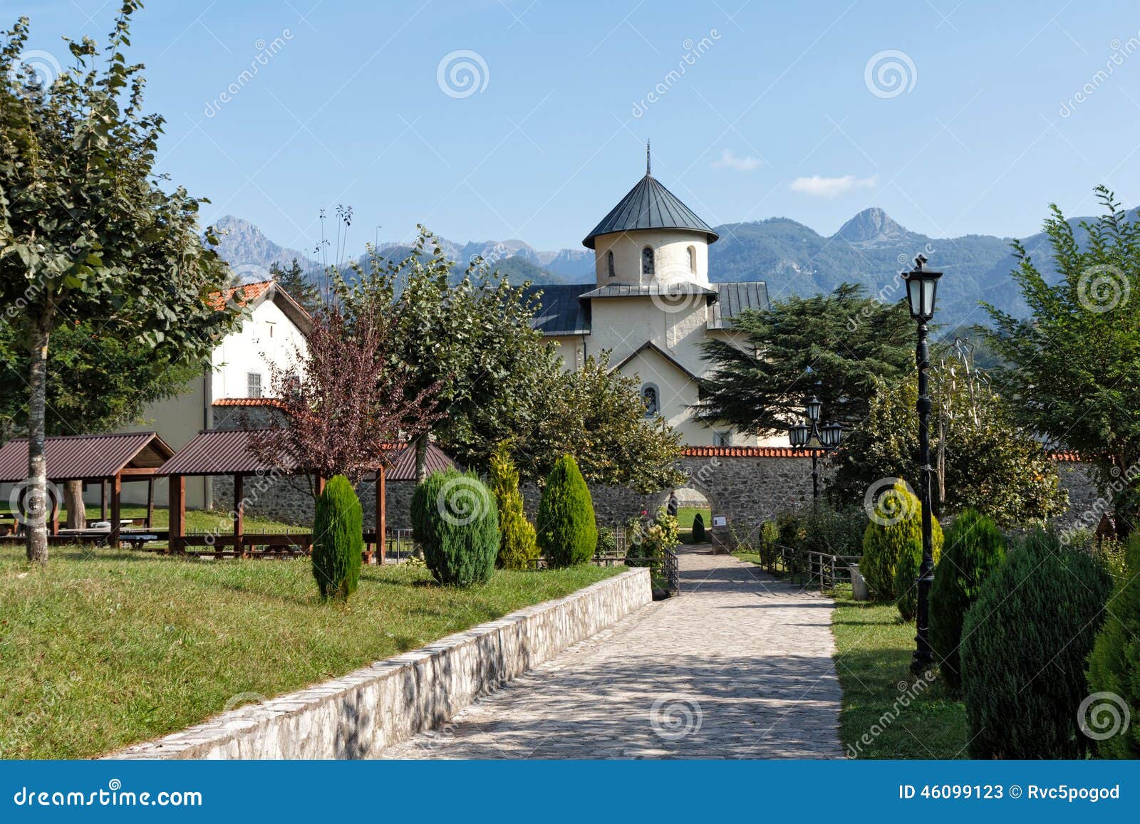 Moraca Monastery, Montenegro Stock Image - Image of balkans, style ...