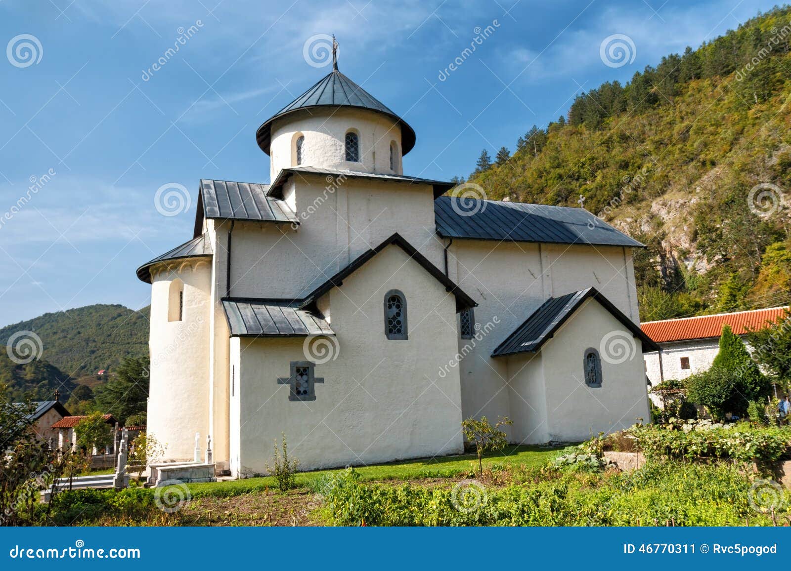 Moraca Monastery, Montenegro Stock Image - Image of building, romantic ...