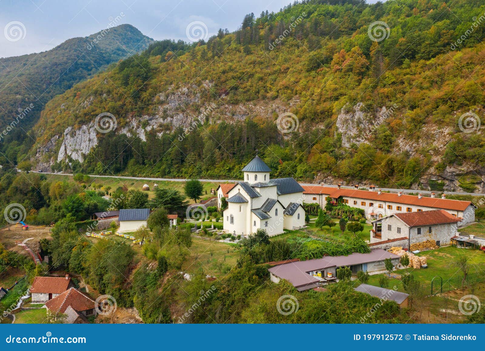 Moraca Monastery. Montenegro. Orthodox Monastery in the Moraca Valley ...