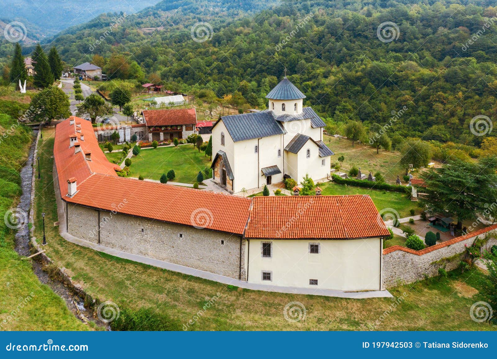 Moraca Monastery. Montenegro. Orthodox Monastery in the Moraca Valley ...