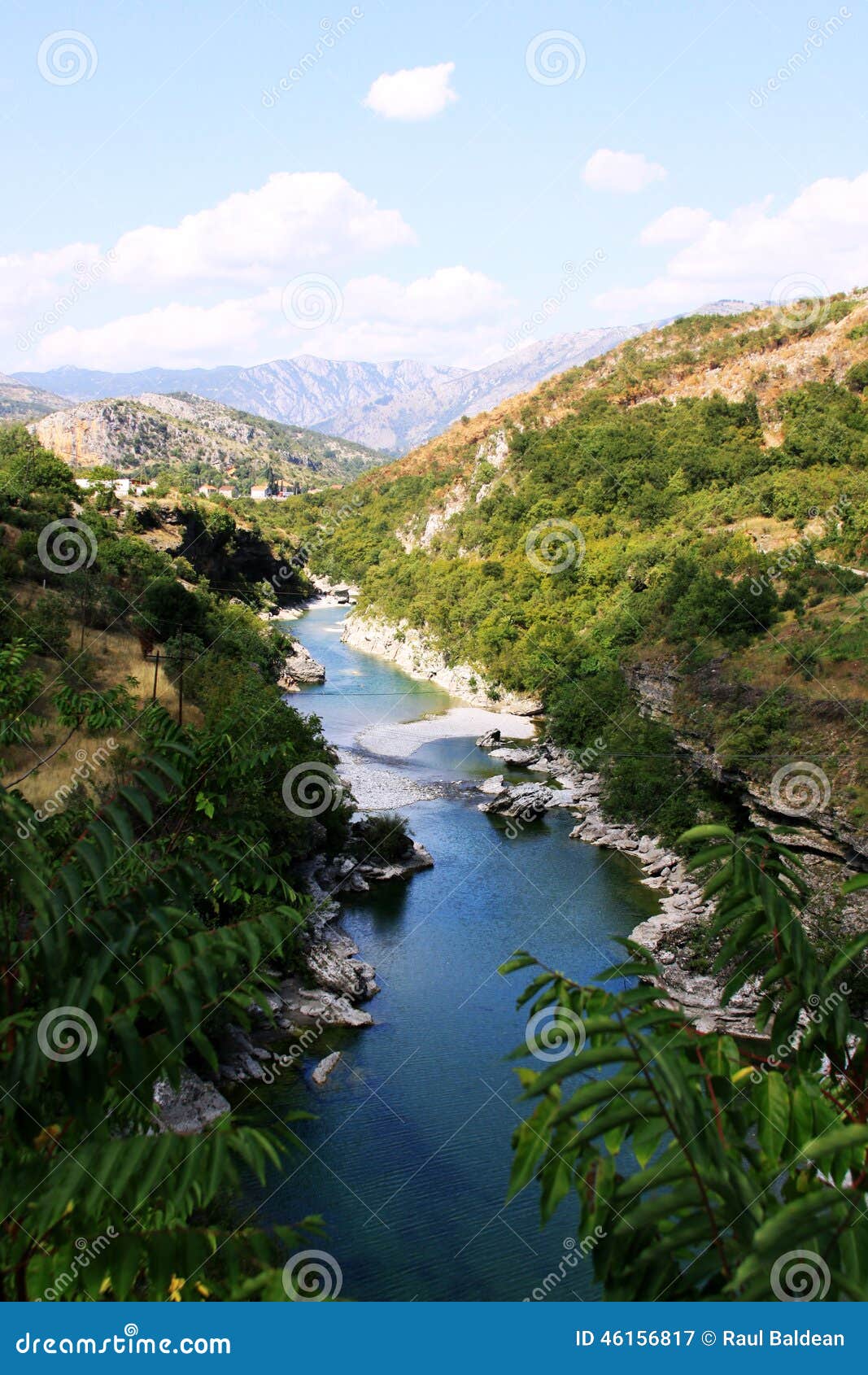 Moraca river canyon stock image. Image of mediteranean - 46156817
