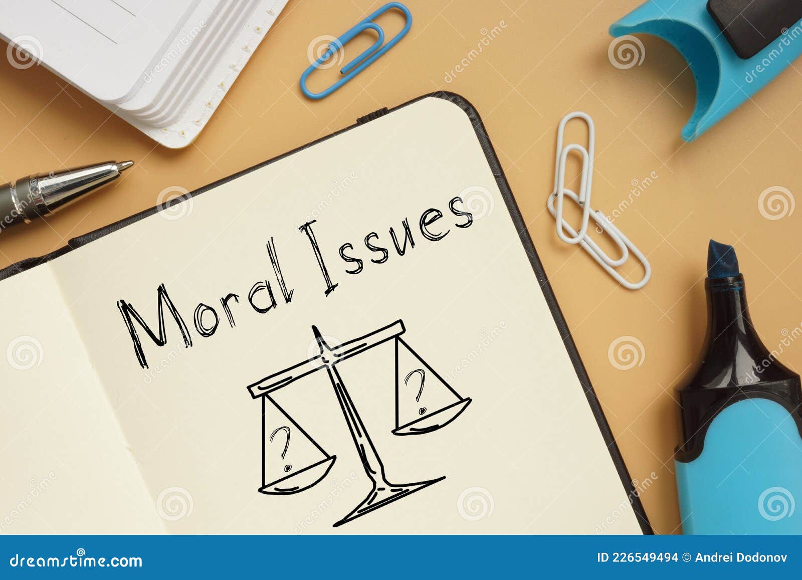 Moral Issues are Shown on the Conceptual Photo Using the Text Stock ...